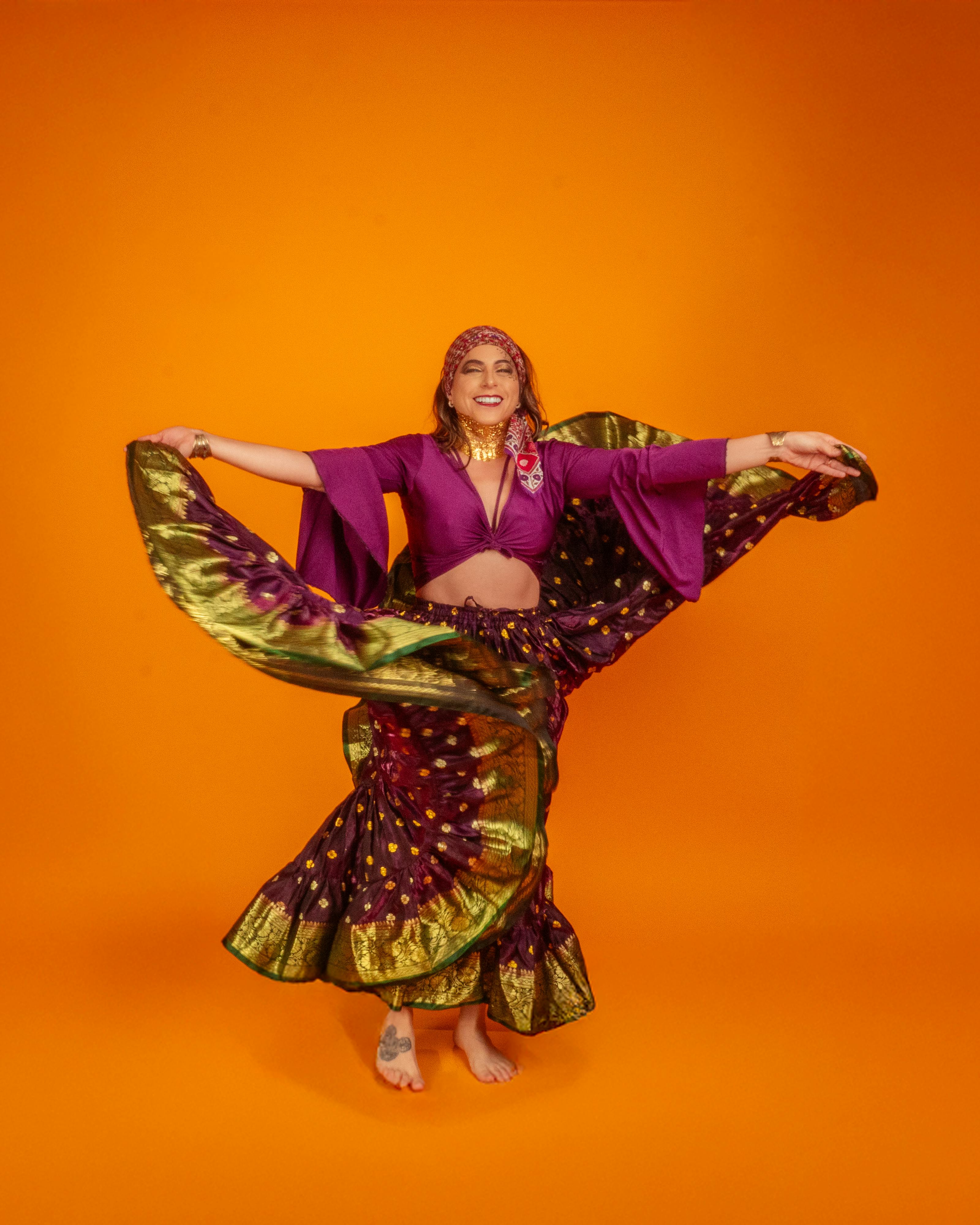 Colorful Gypsy Dance in Traditional Attire · Free Stock Photo