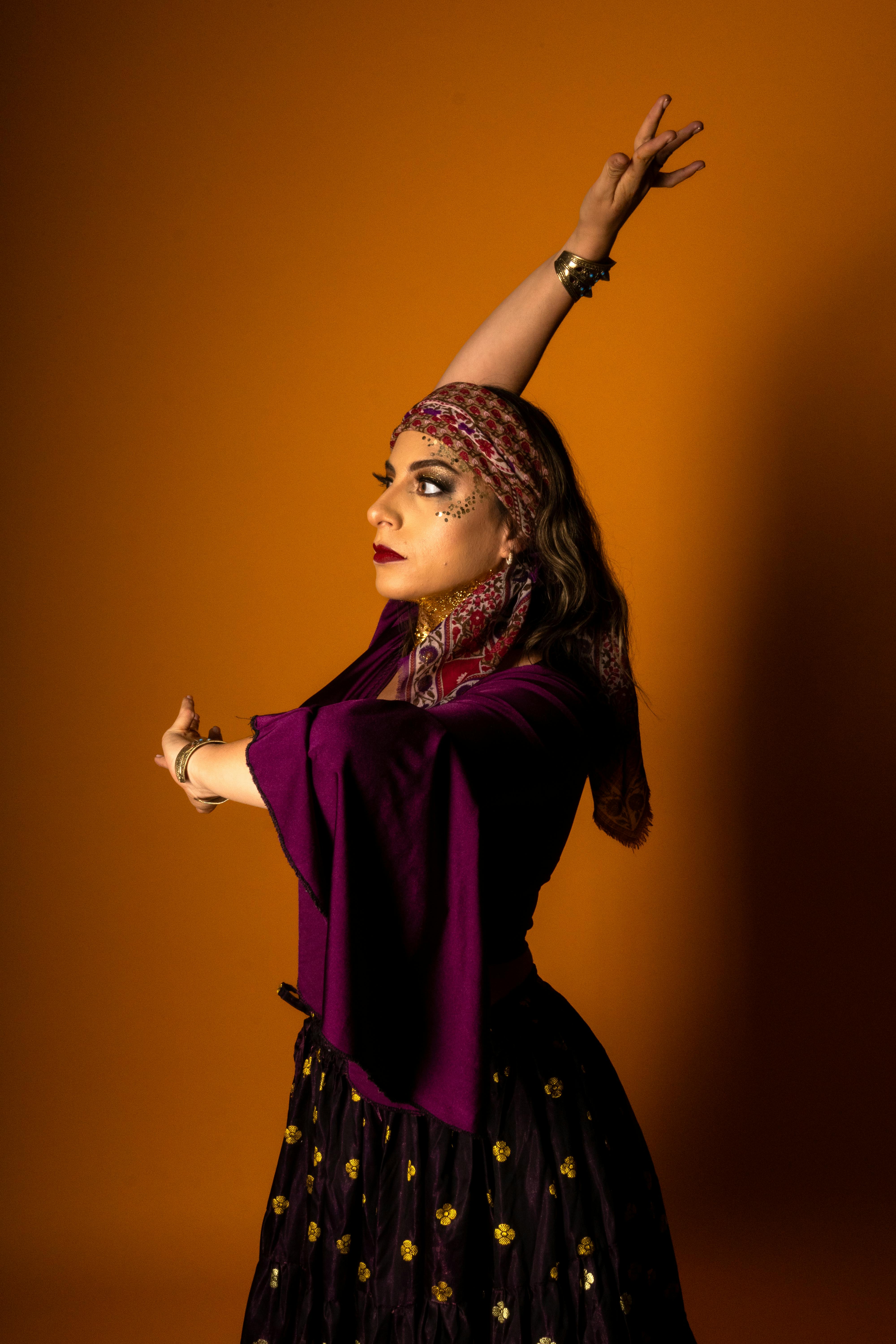 Elegant Female Gypsy Dance Portrait · Free Stock Photo