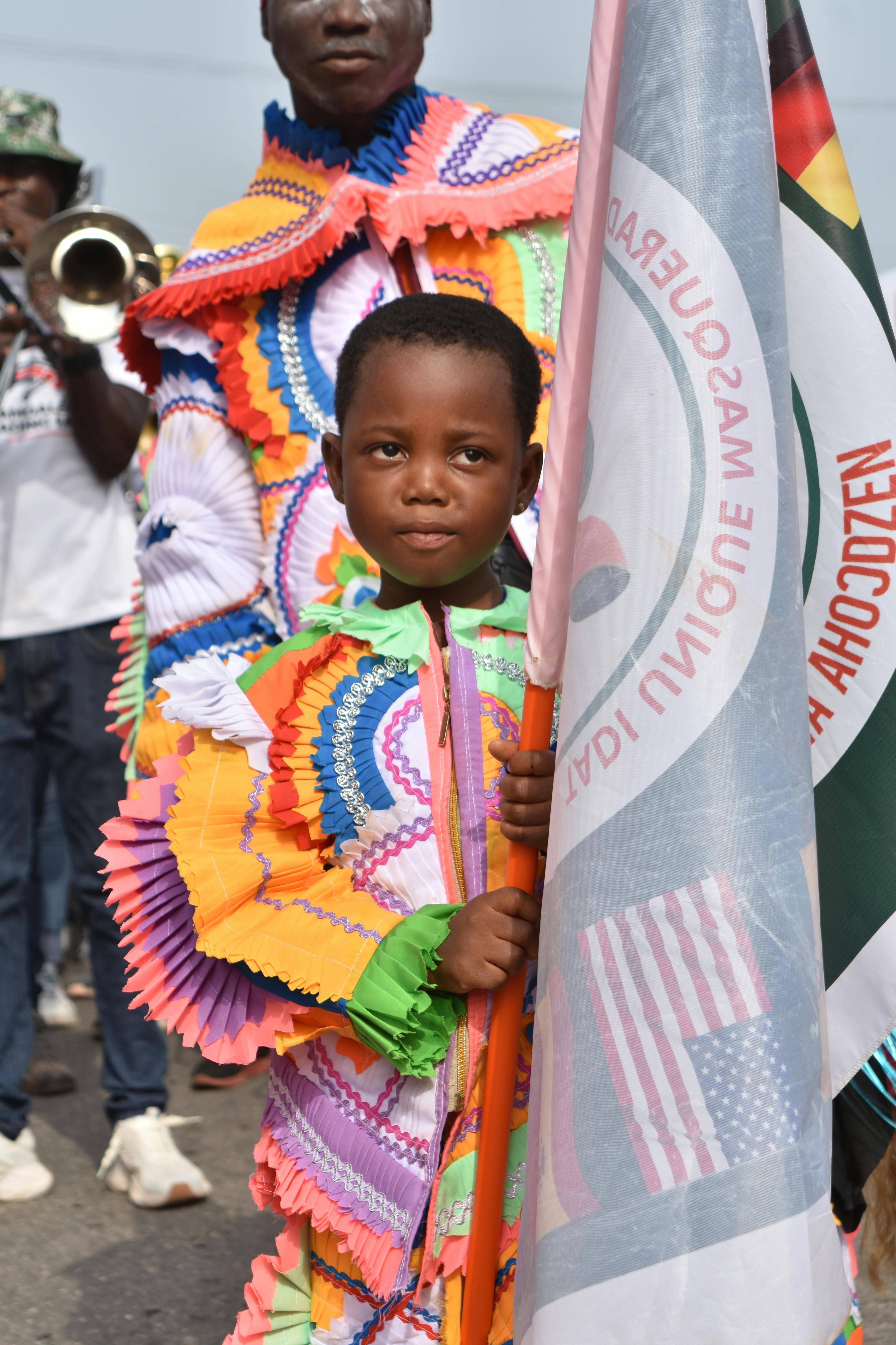 Colorful Parade with Traditional Costumes · Free Stock Photo
