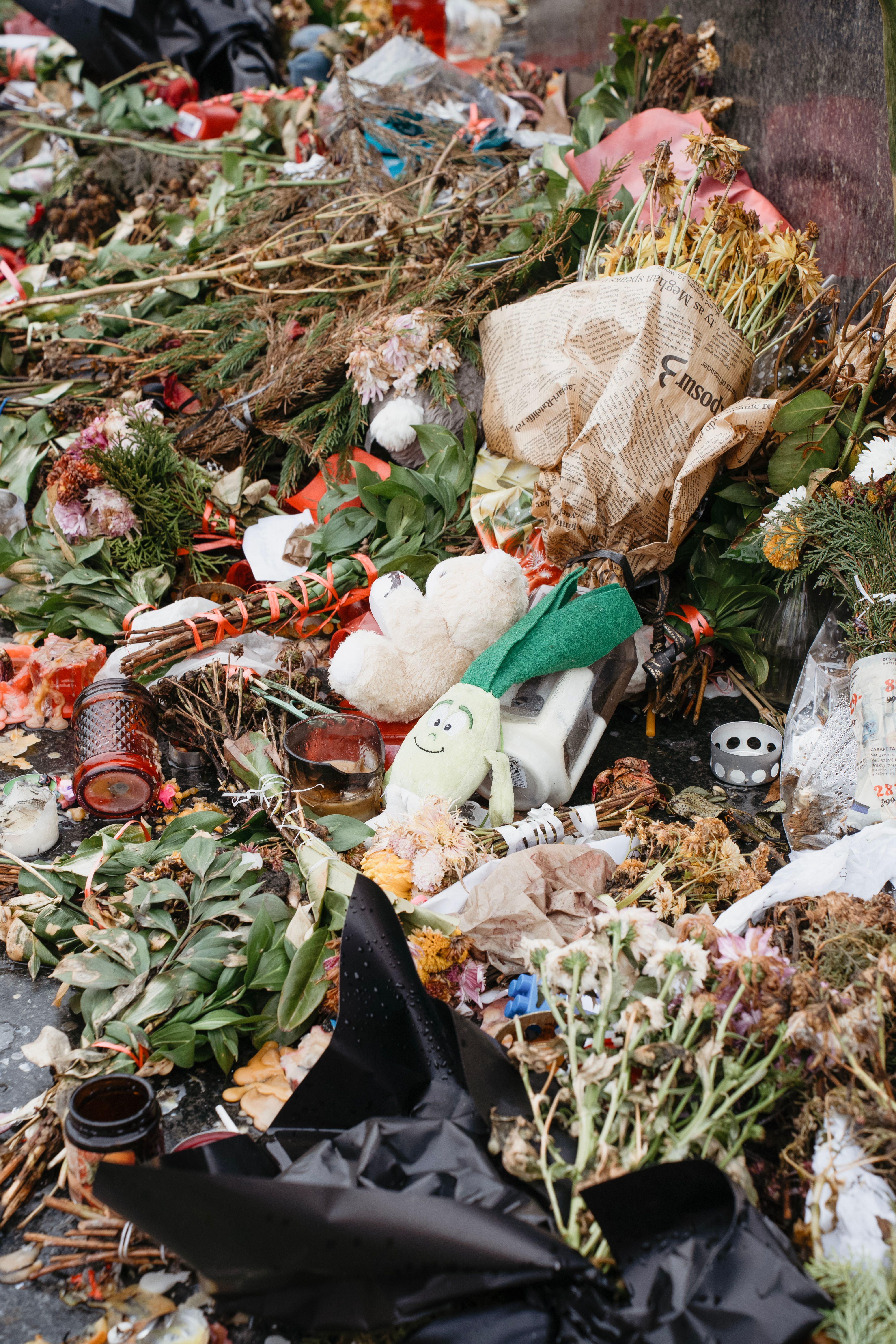 Pile of Trash and Debris on Urban Street · Free Stock Photo