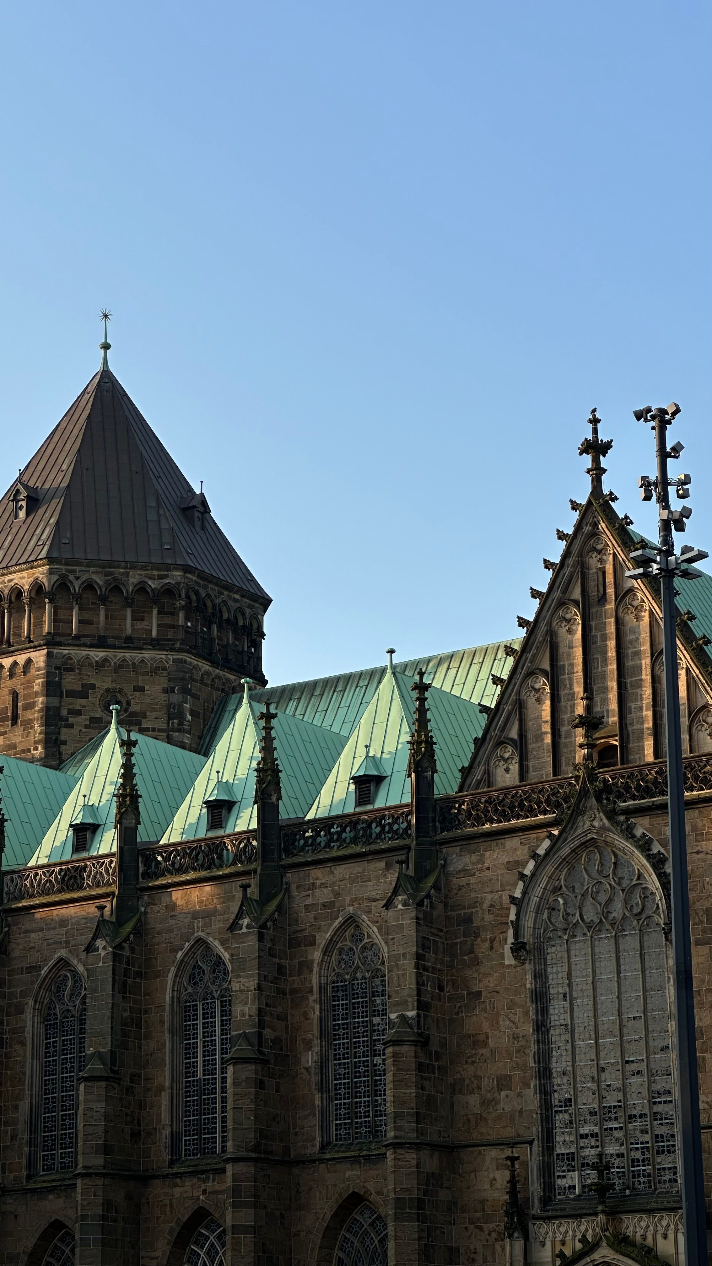 Gothic Architecture of Historic Cathedral Roof · Free Stock Photo