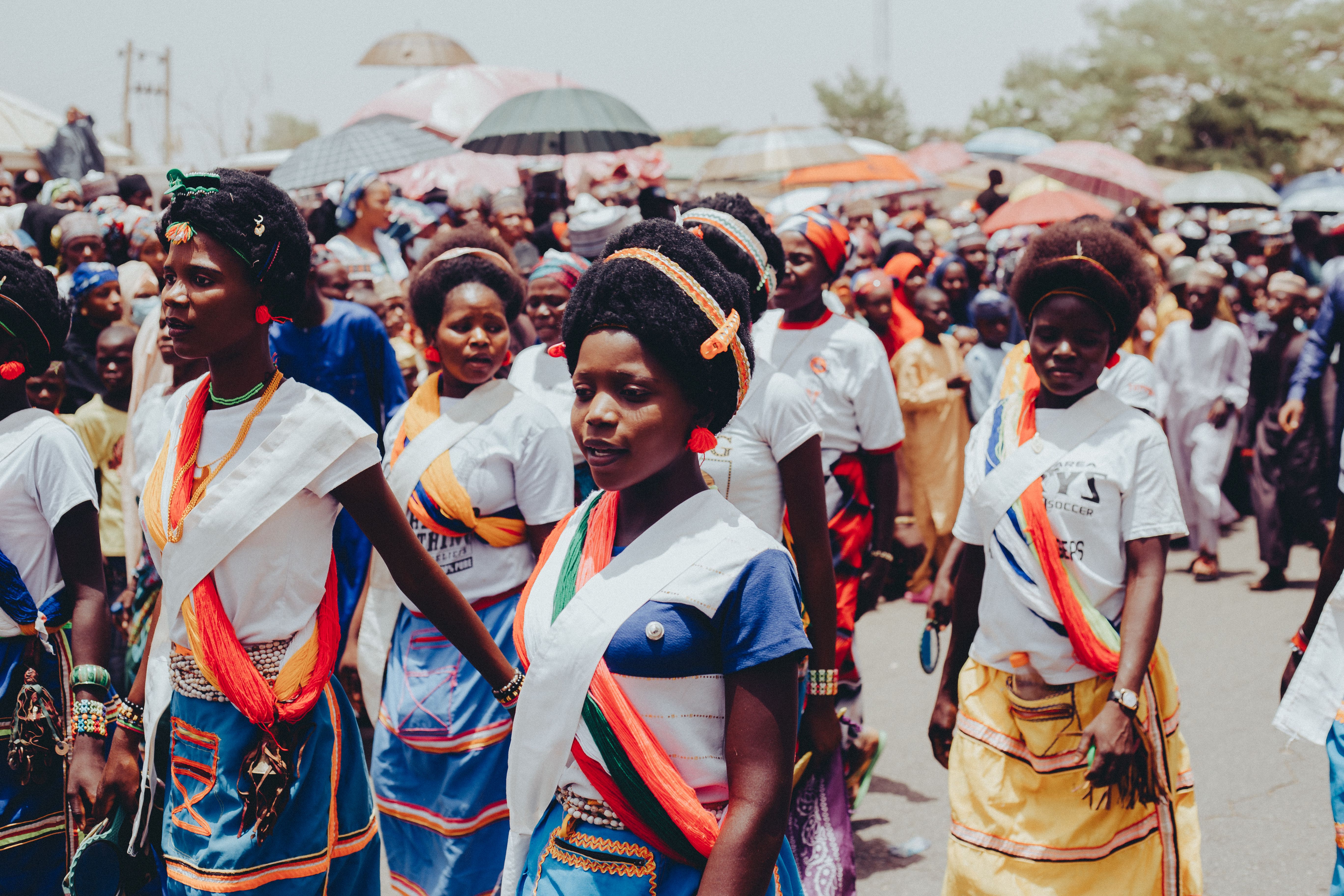 Vibrant Nigerian Cultural Parade Celebrating Diversity · Free Stock Photo