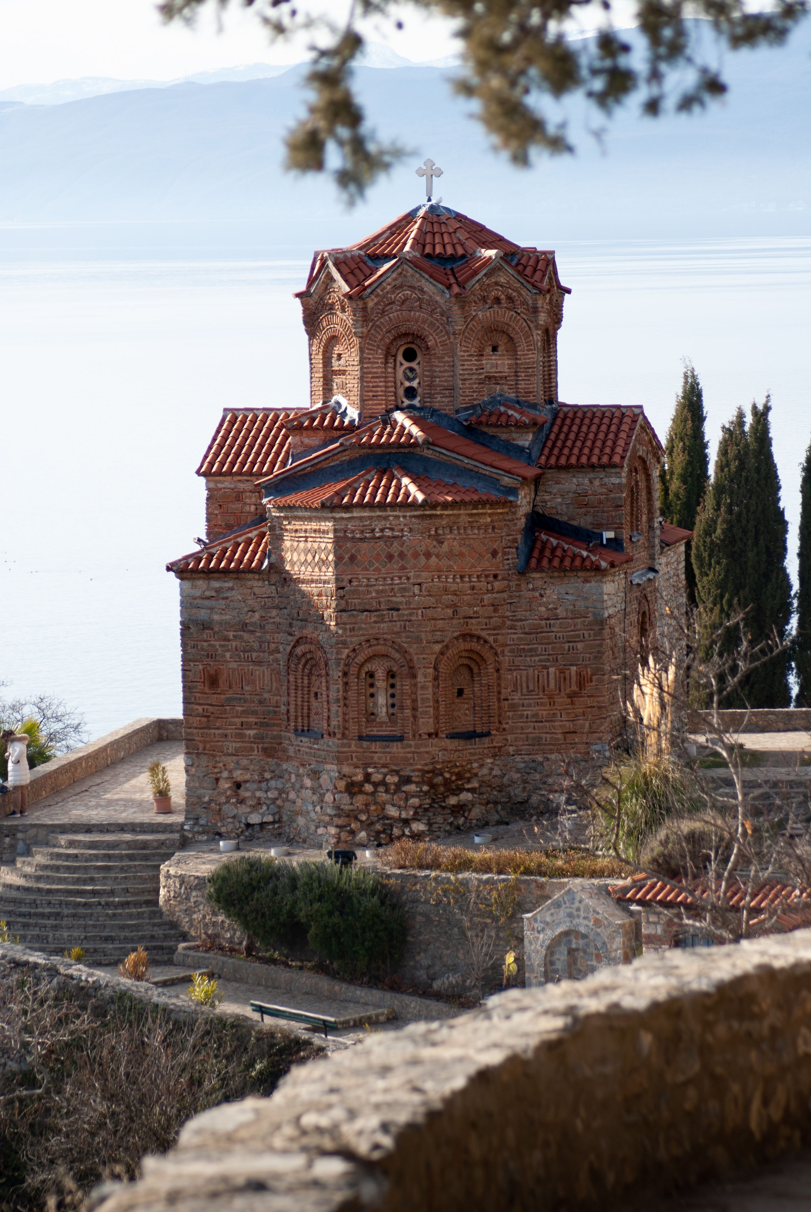 St. John at Kaneo Church Overlooking Lake Ohrid · Free Stock Photo