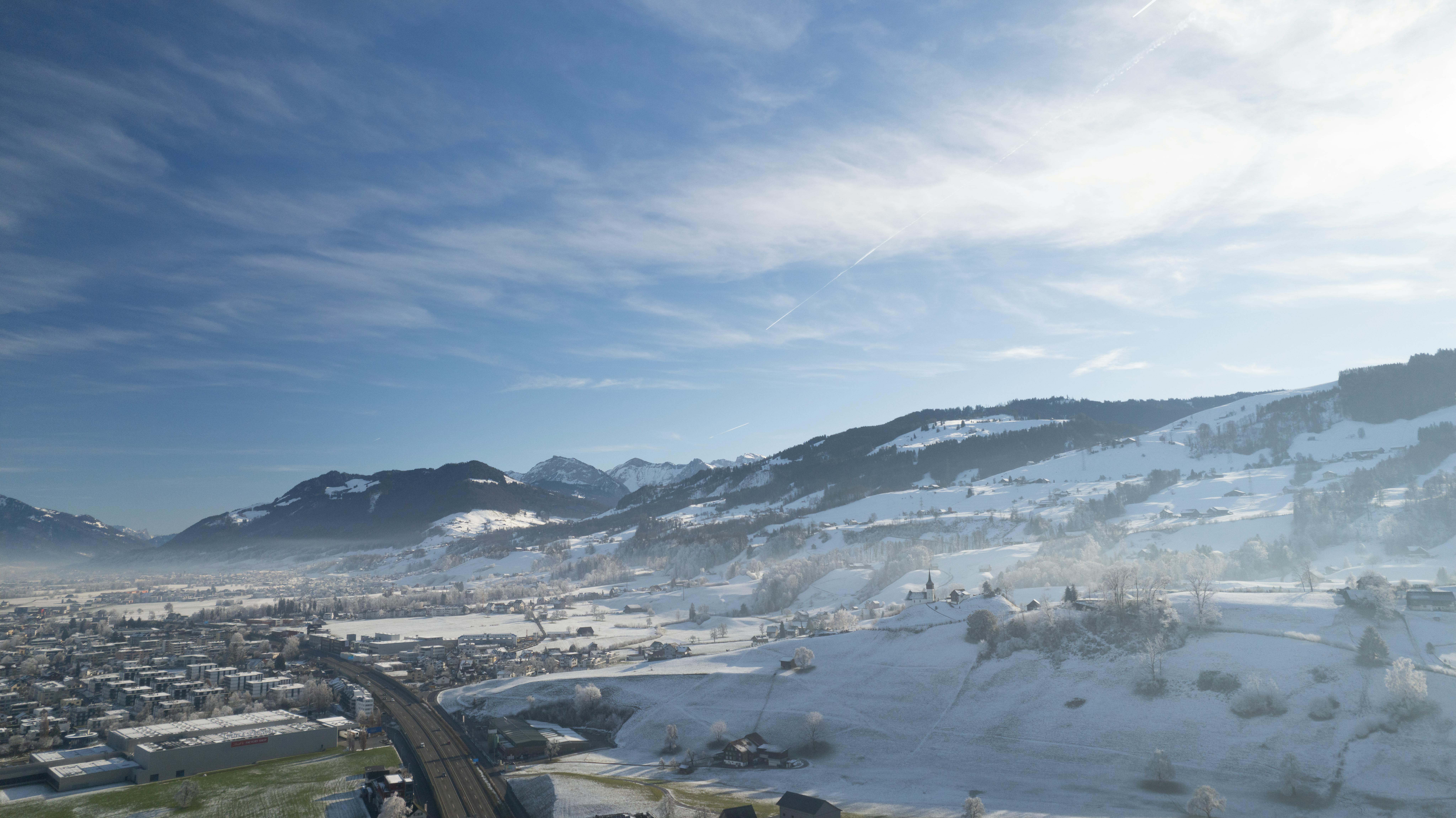 Winter Landscape in Altendorf, Switzerland · Free Stock Photo