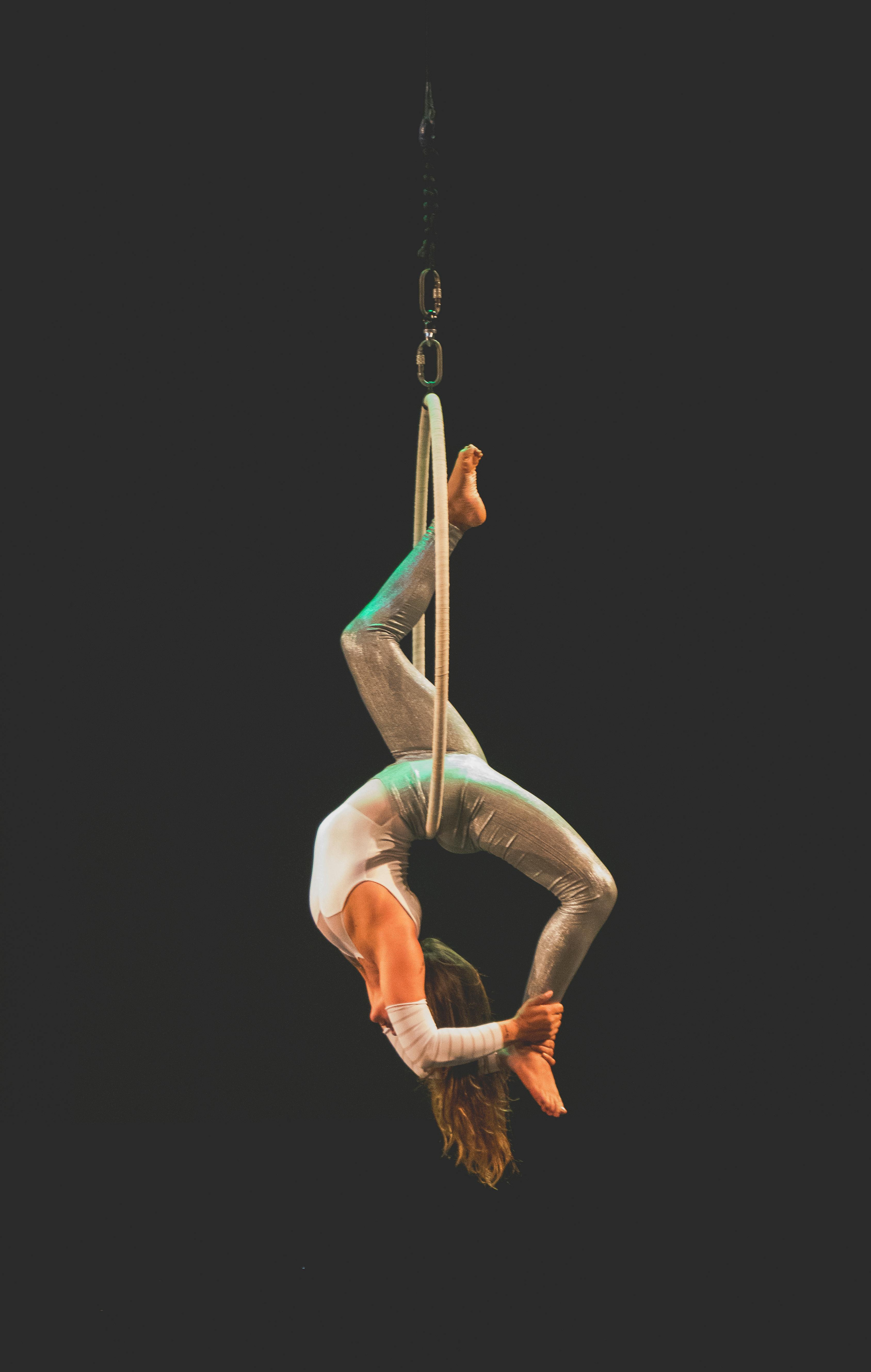 Elegant Aerial Hoop Performance in Brazil · Free Stock Photo