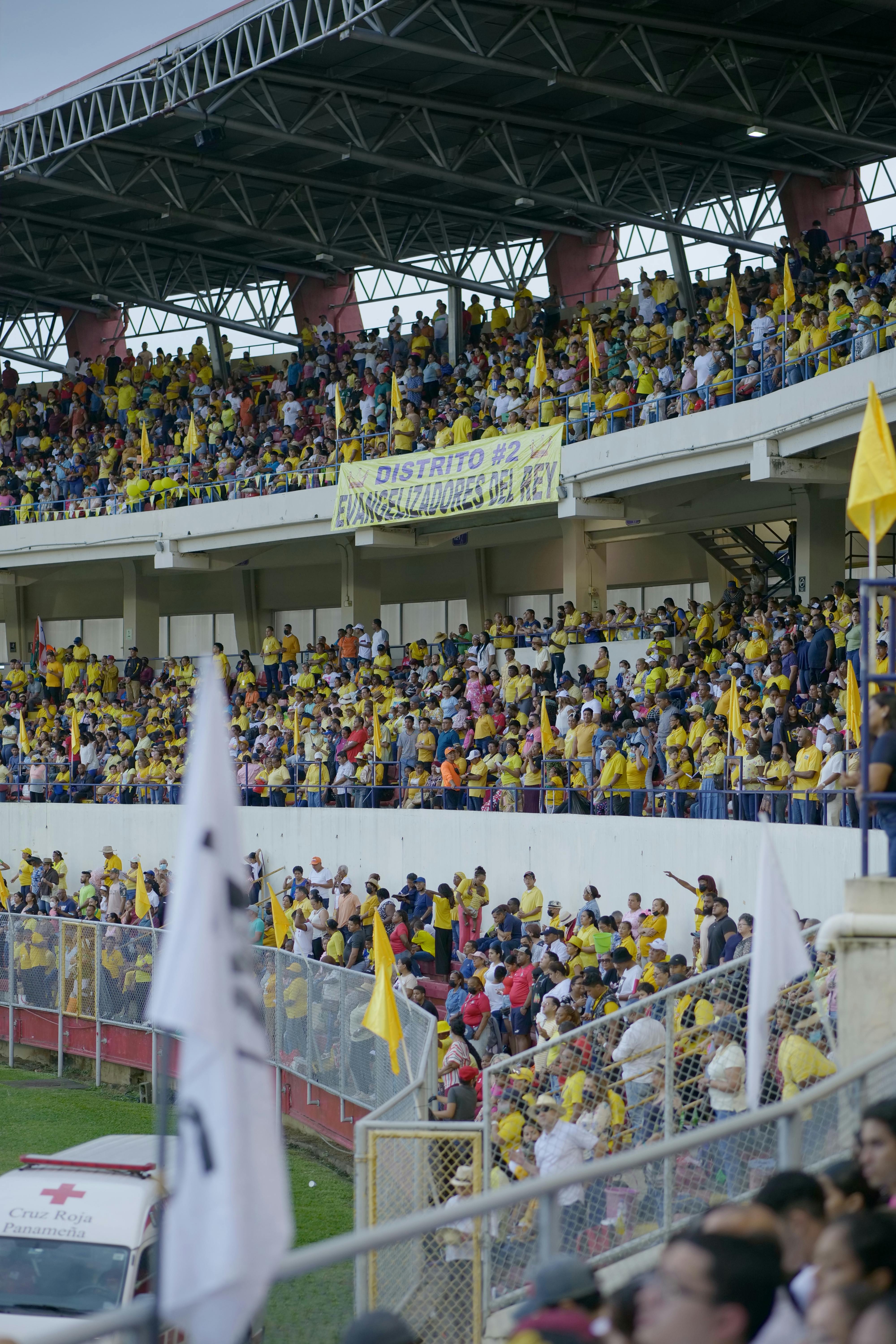 Crowded Stadium with Enthusiastic Fans · Free Stock Photo