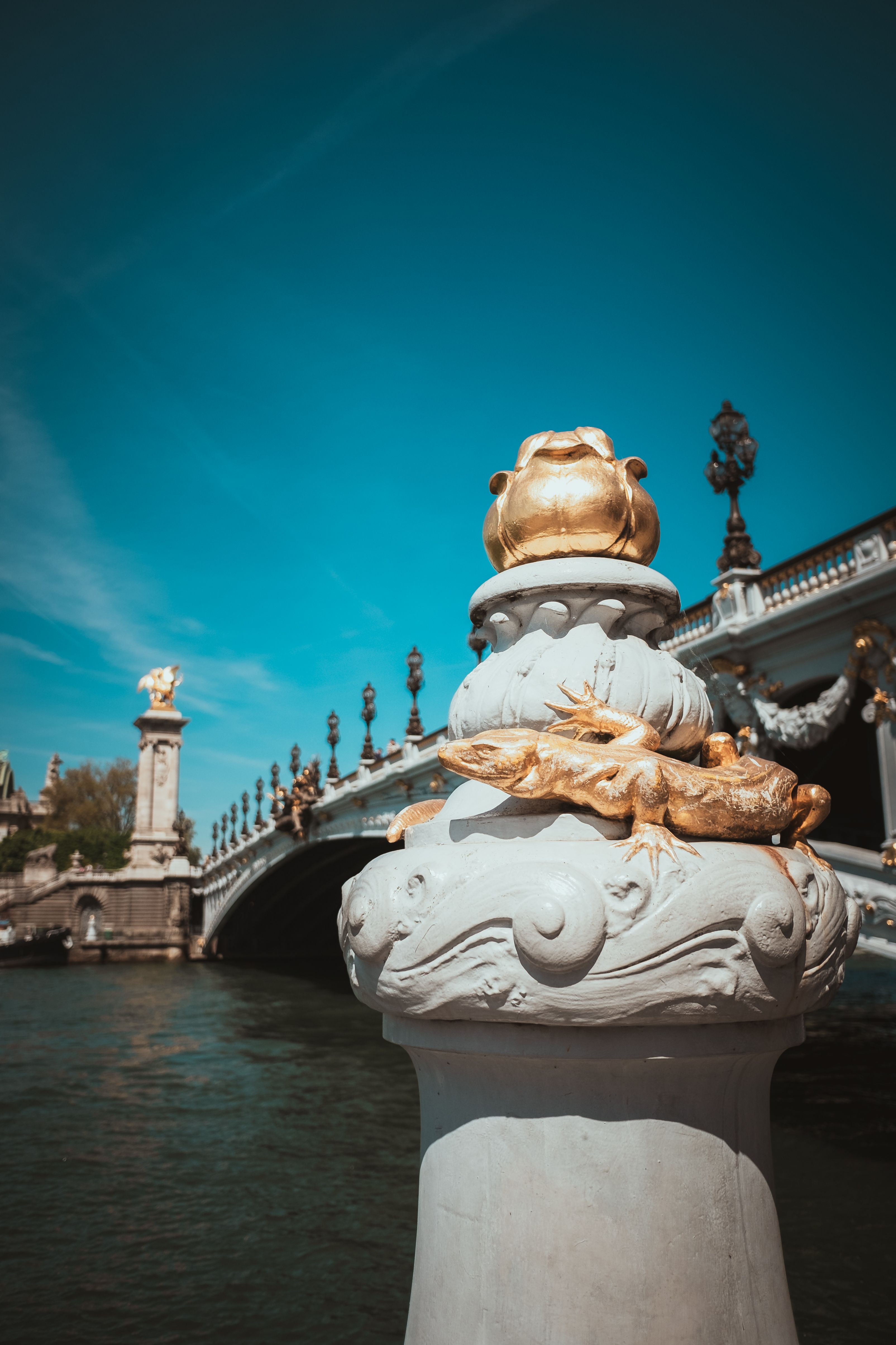 Ornate Bridge Detail in Paris, France · Free Stock Photo