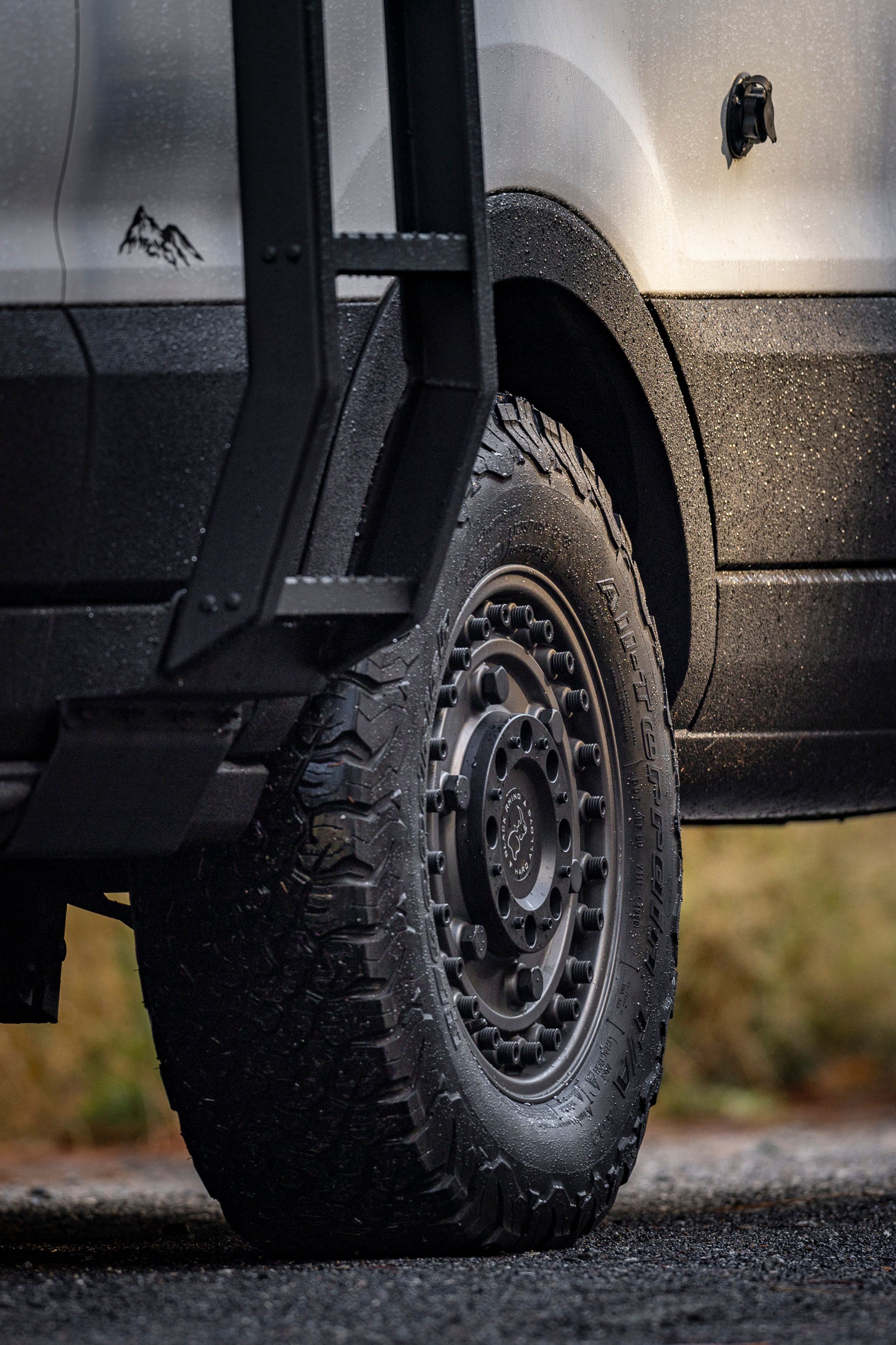 Off-road vehicle rugged tire close-up image · Free Stock Photo