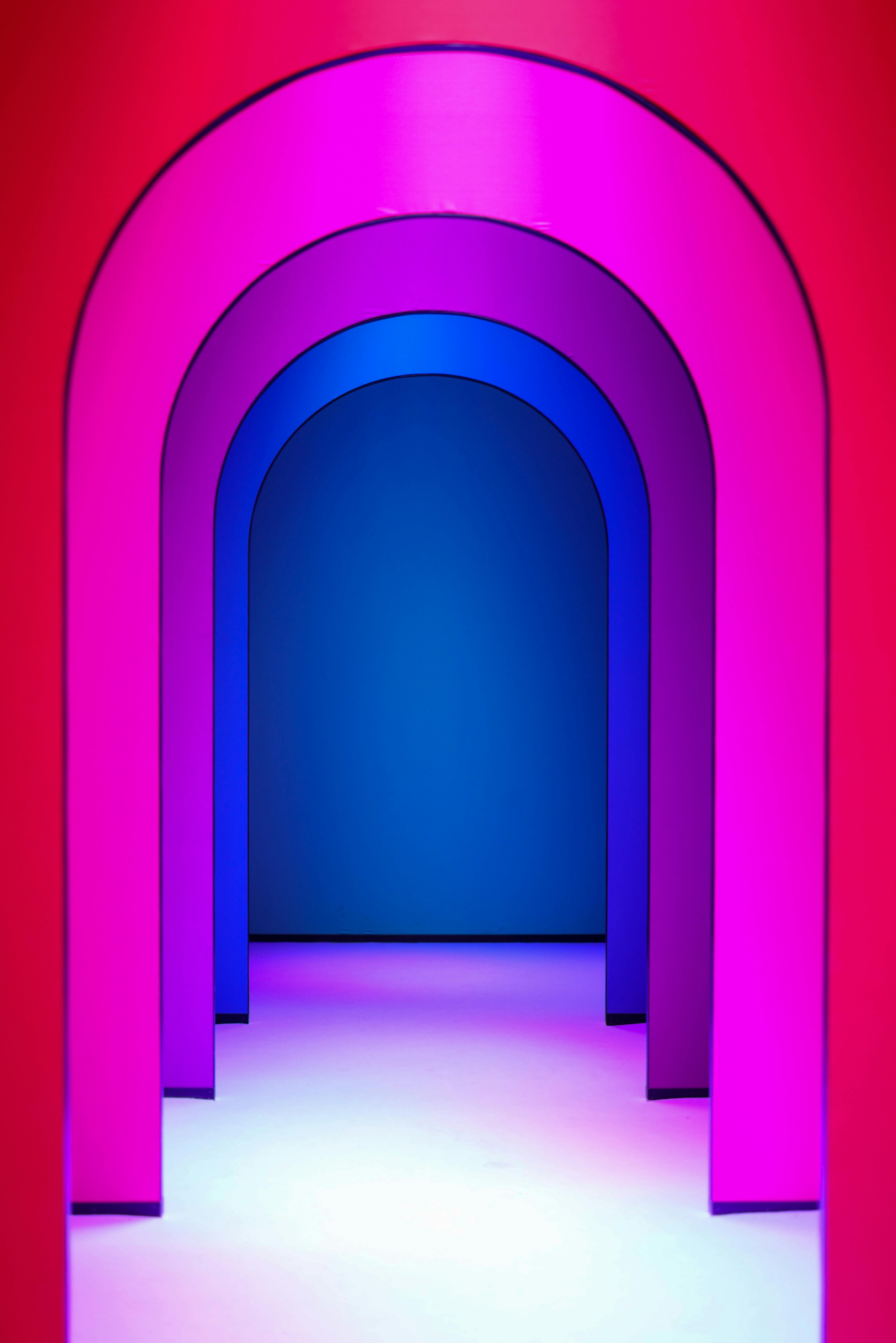 Vibrant Colorful Arches in Abu Dhabi · Free Stock Photo