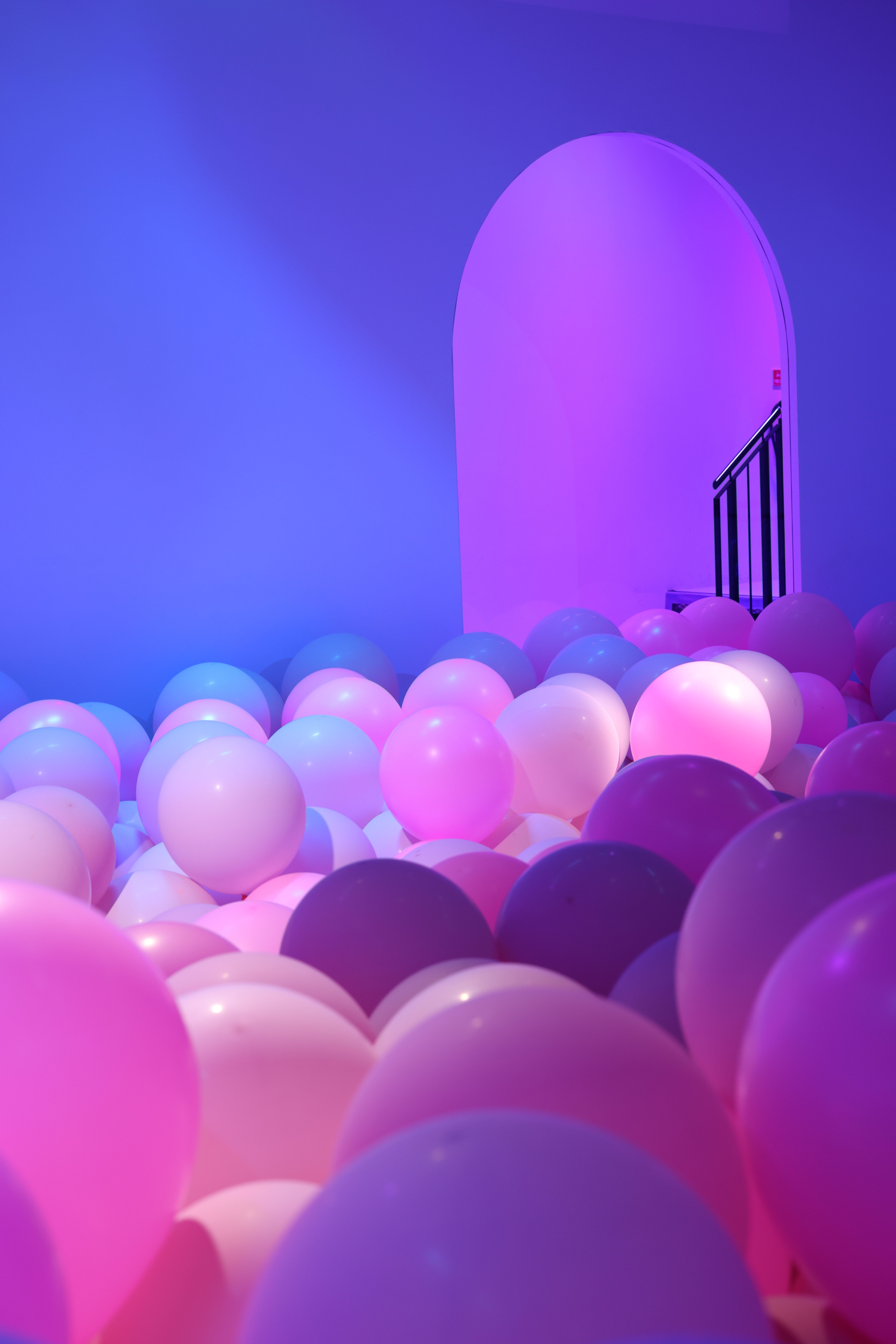 Colorful Balloons in Vibrant Indoor Setting · Free Stock Photo