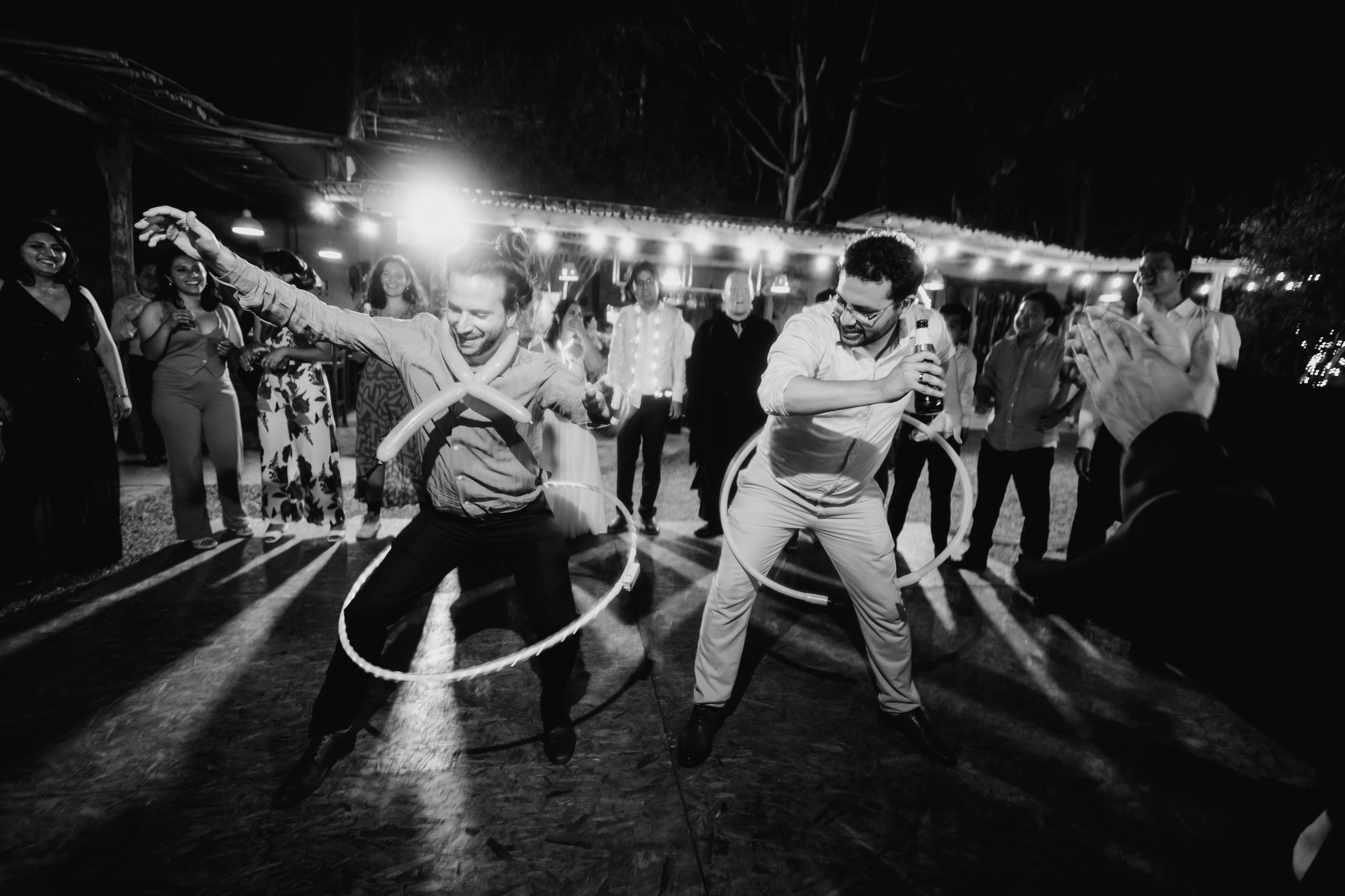 Lively Black and White Outdoor Dance Party · Free Stock Photo