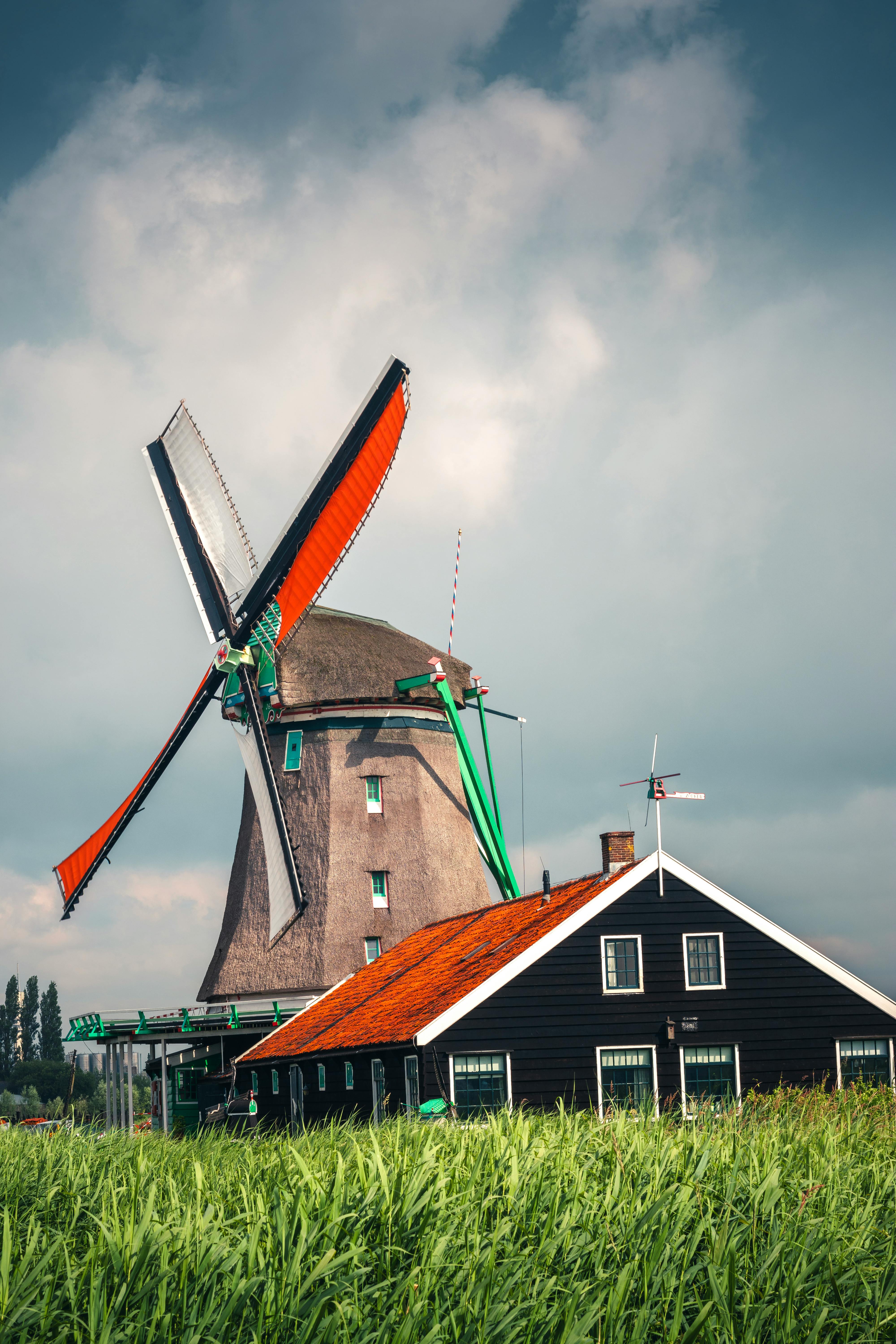 Two White Rice Mills · Free Stock Photo