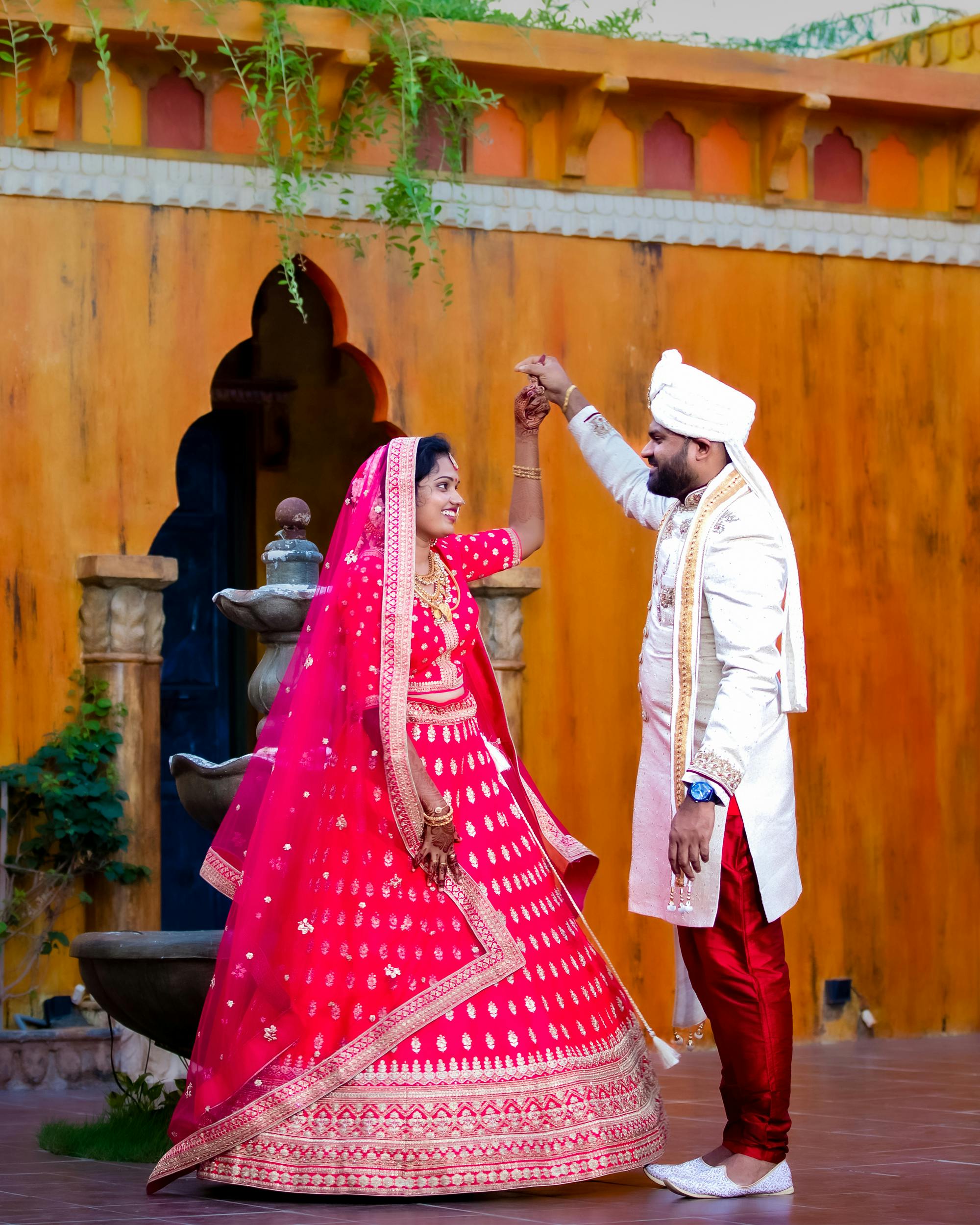 Traditional Indian Wedding Dance Moment · Free Stock Photo