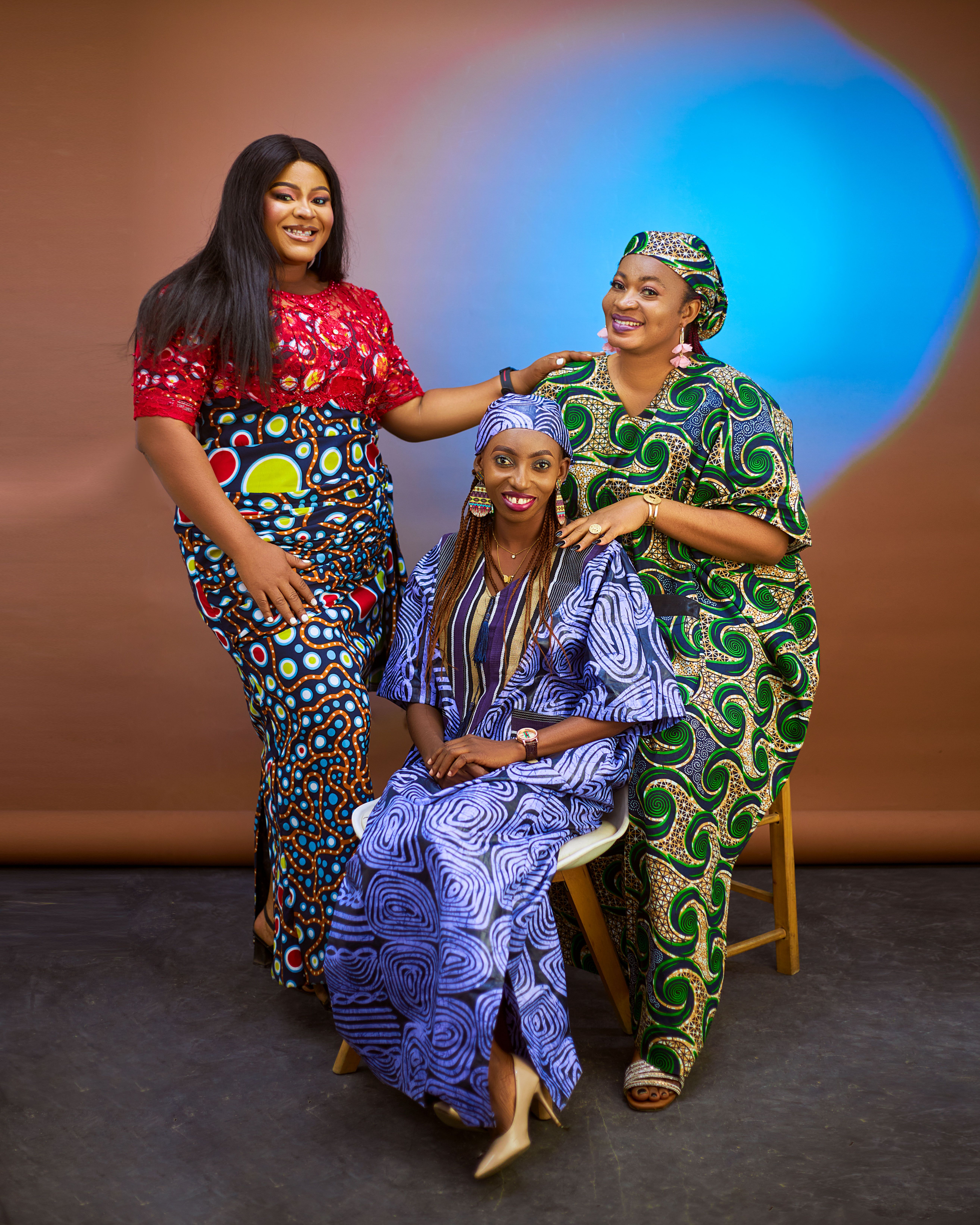 Colorful African Traditional Attire Portrait · Free Stock Photo