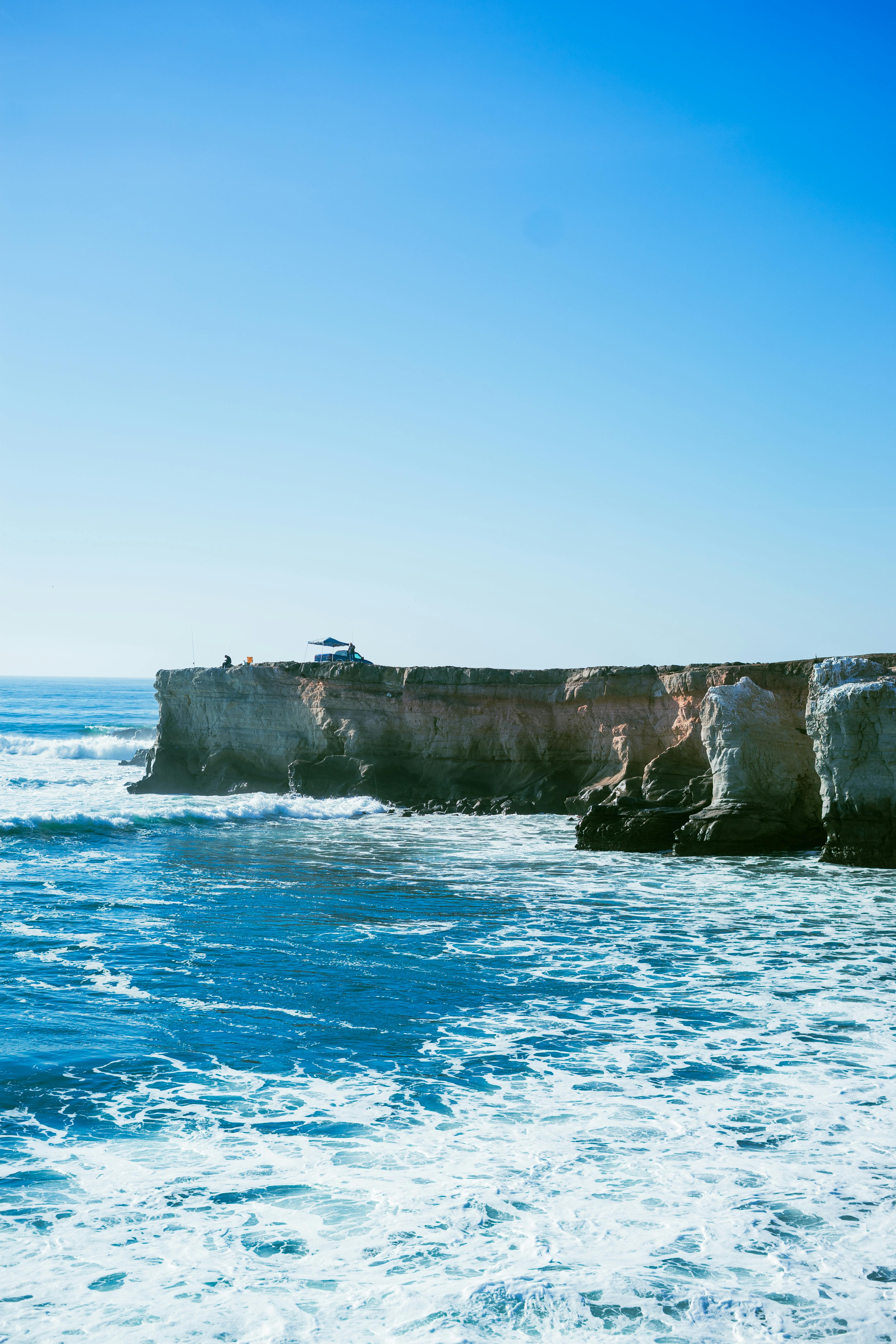 Scenic Cliffs and Blue Ocean in Baja California · Free Stock Photo