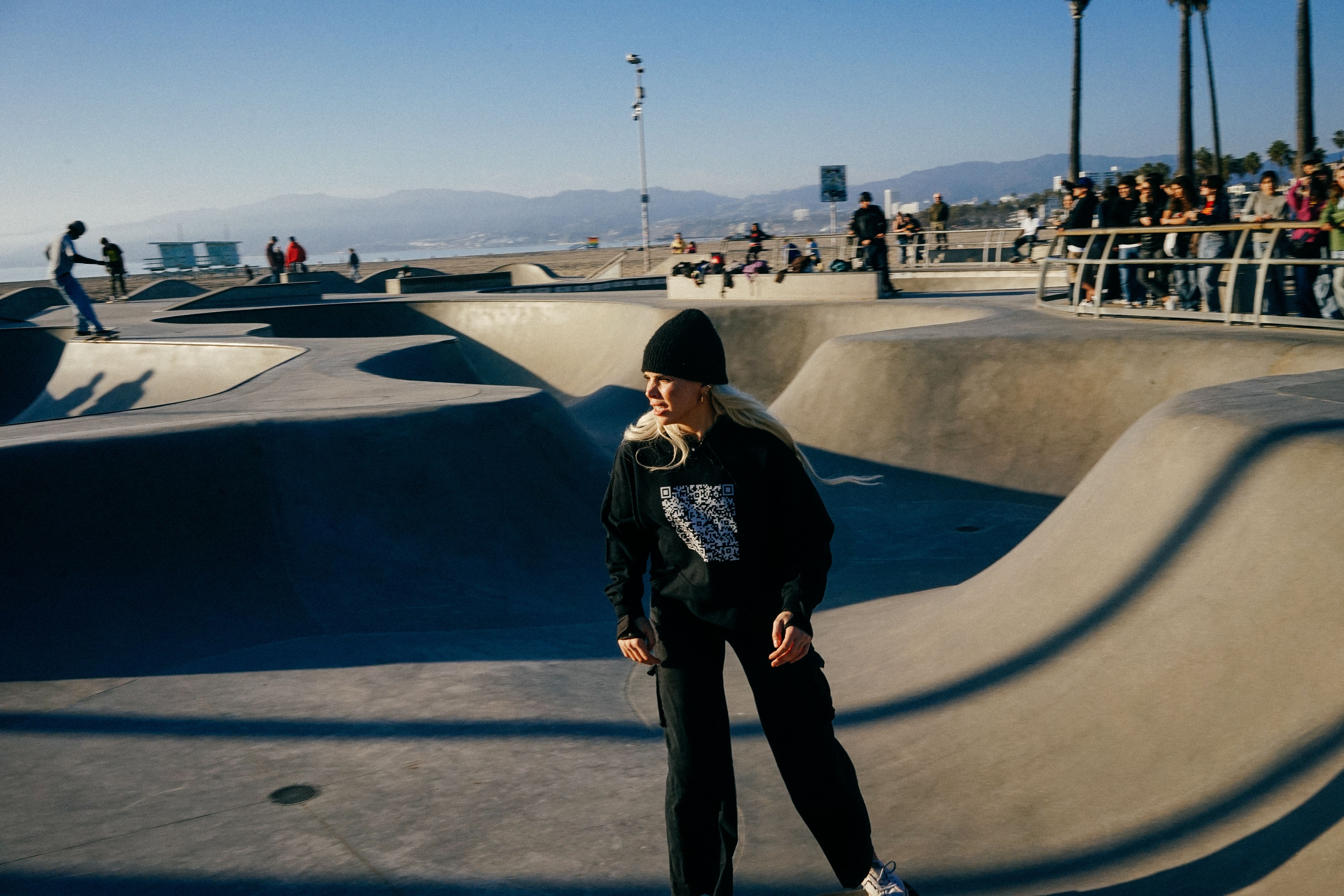 Young Woman Skating at Venice Beach Skate Park · Free Stock Photo