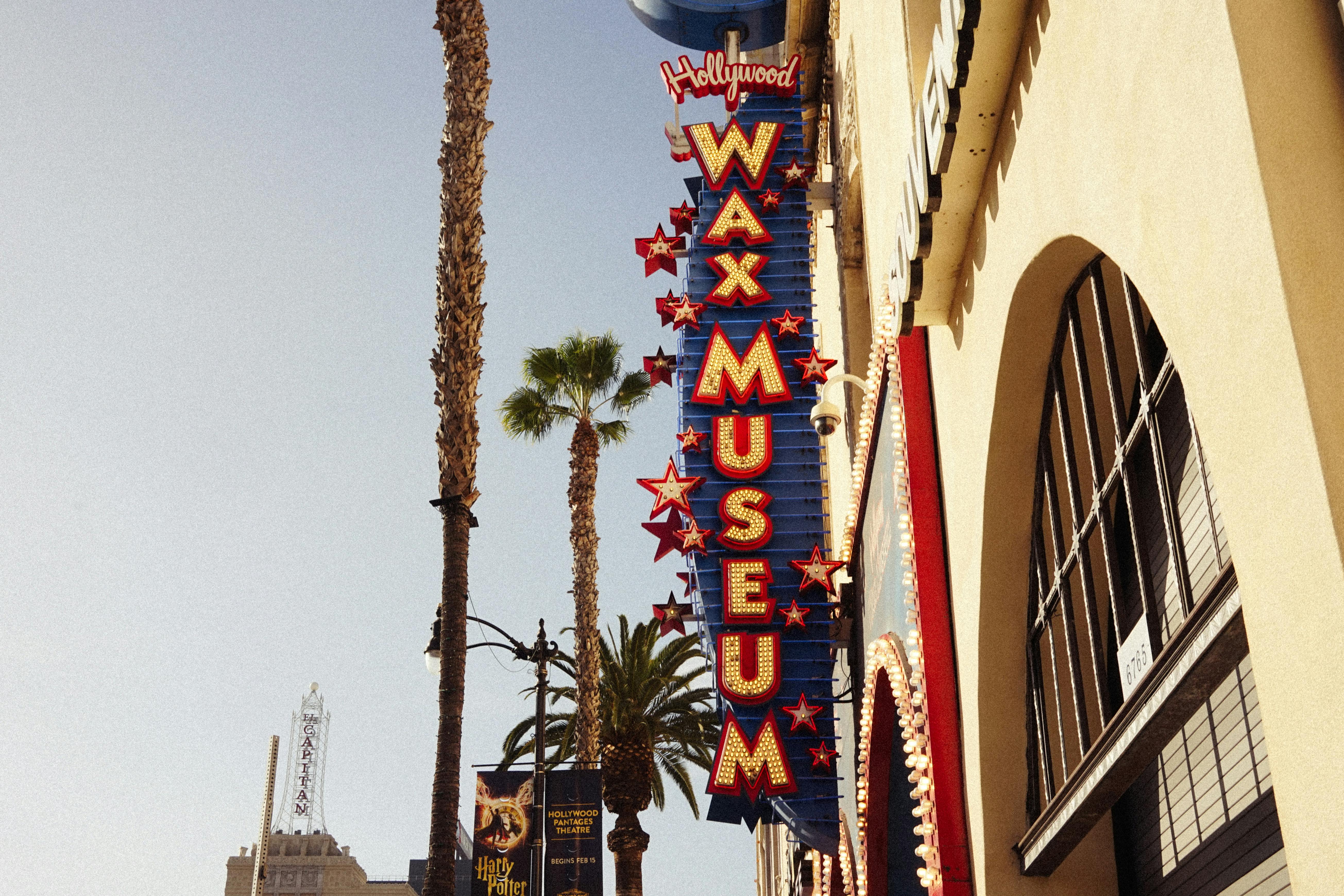 Hollywood Boulevard Wax Museum Signage · Free Stock Photo