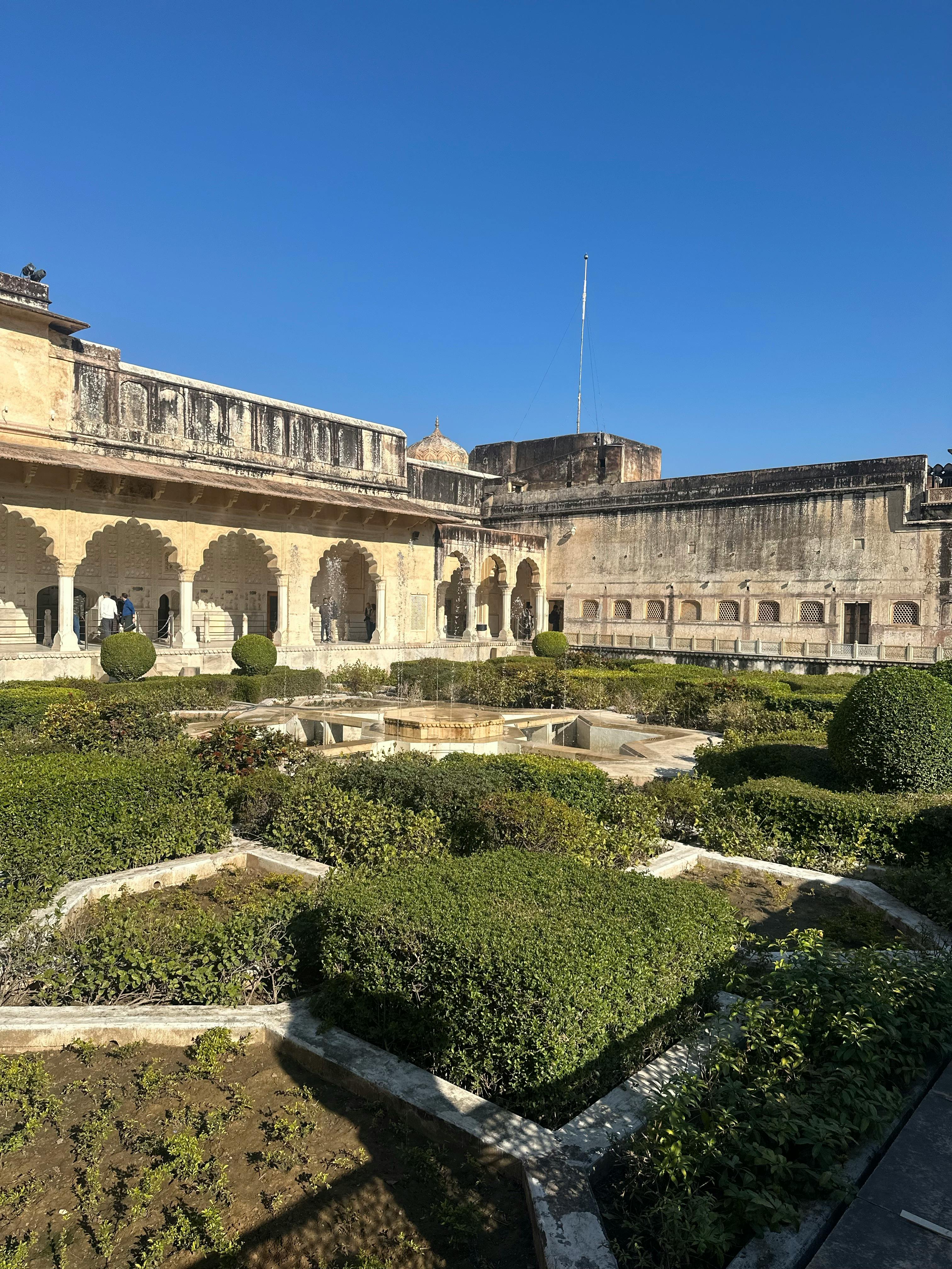 Historic Fort with Gardens Under Clear Sky · Free Stock Photo