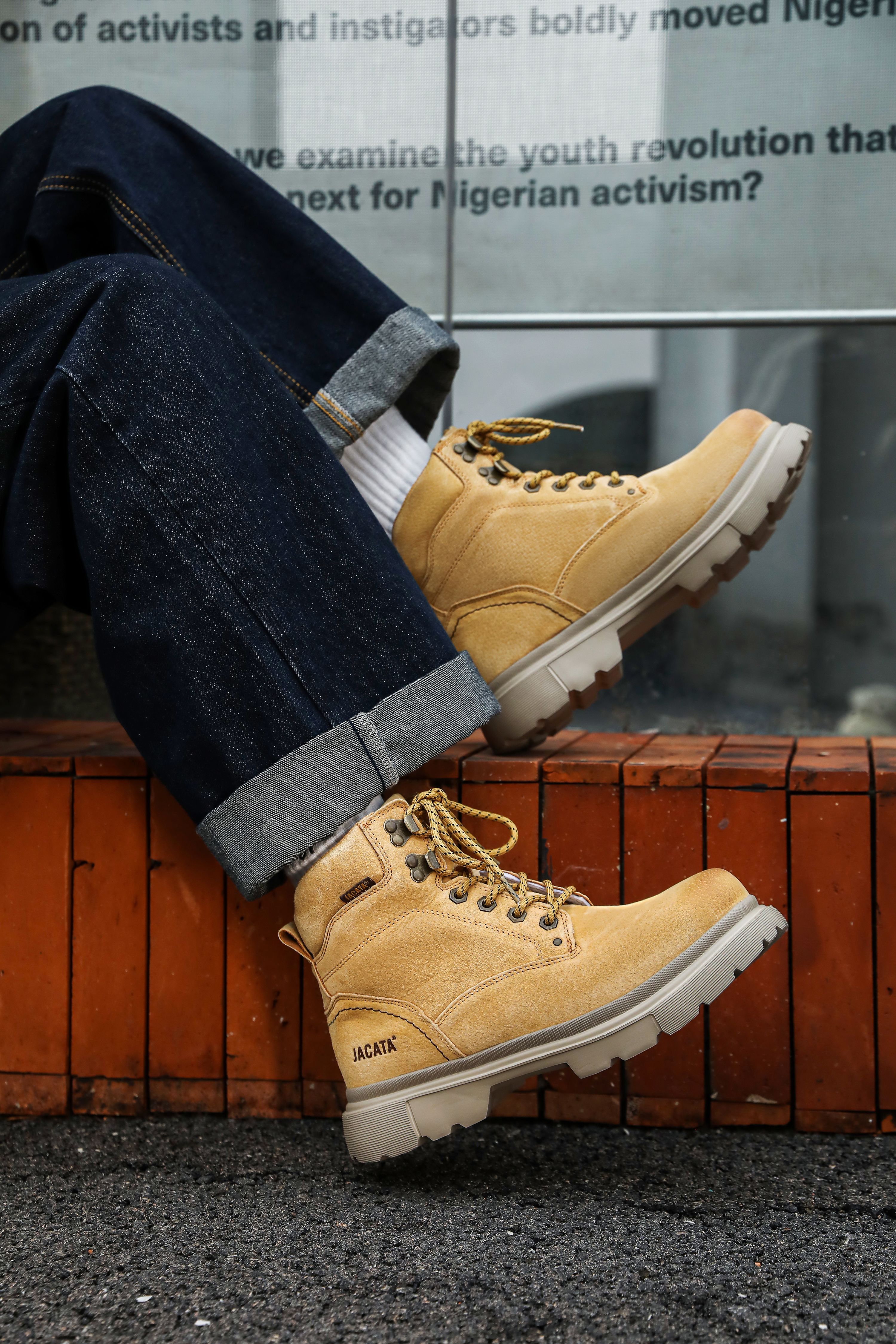 Stylish Casual Boots in Urban Setting · Free Stock Photo