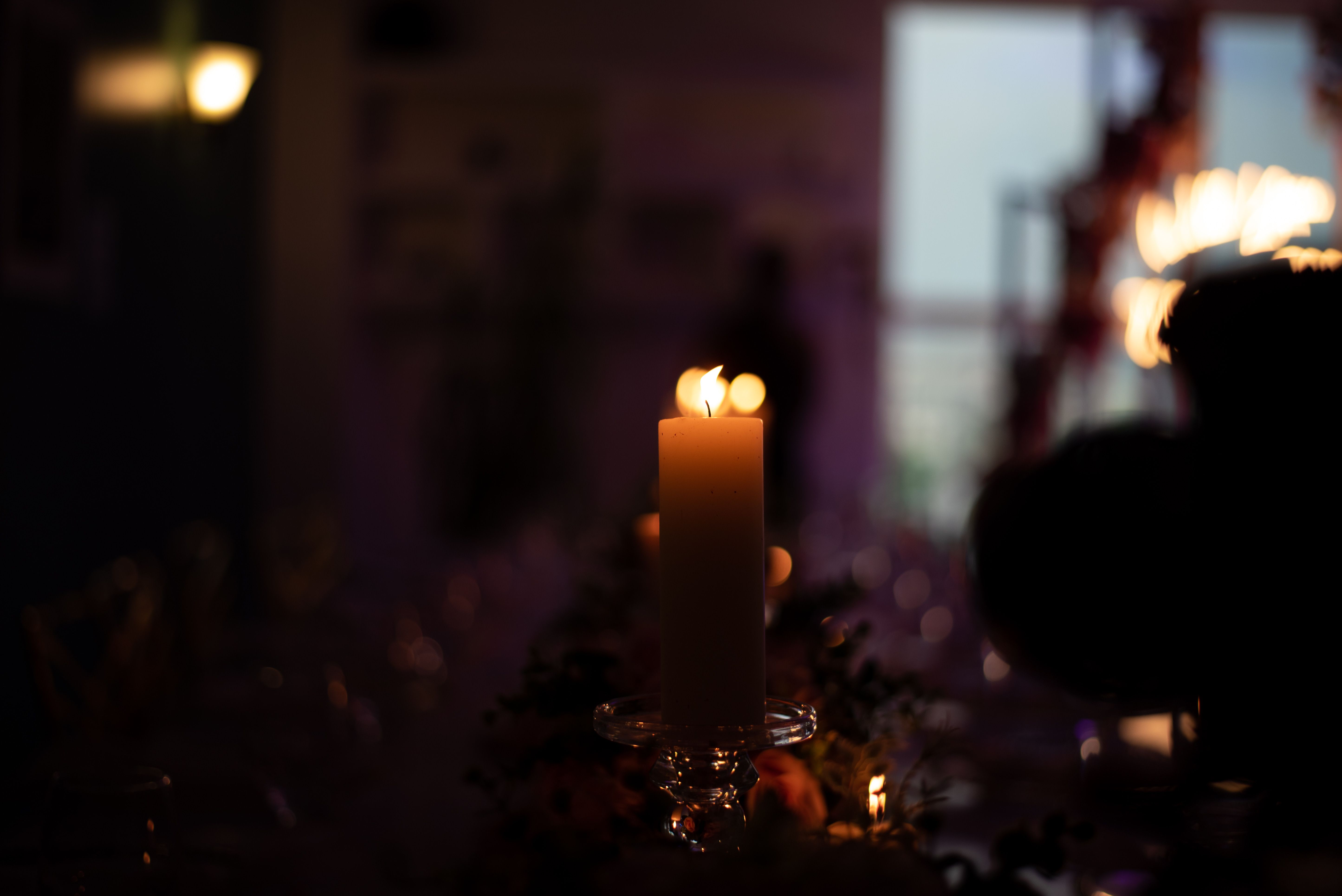 Romantic Candlelit Ambience at Night · Free Stock Photo