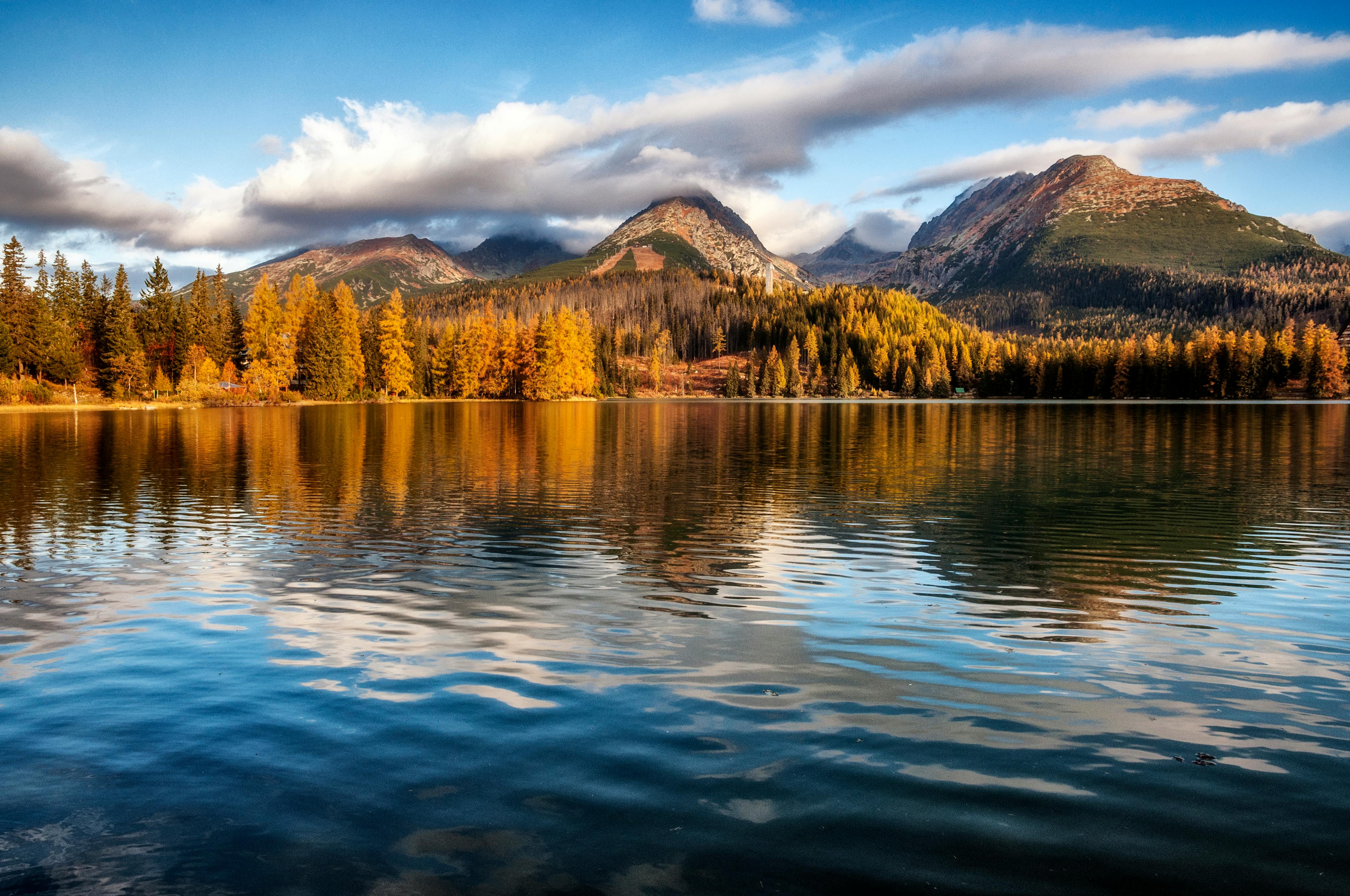 Stunning Autumn Mountain Lake Landscape · Free Stock Photo