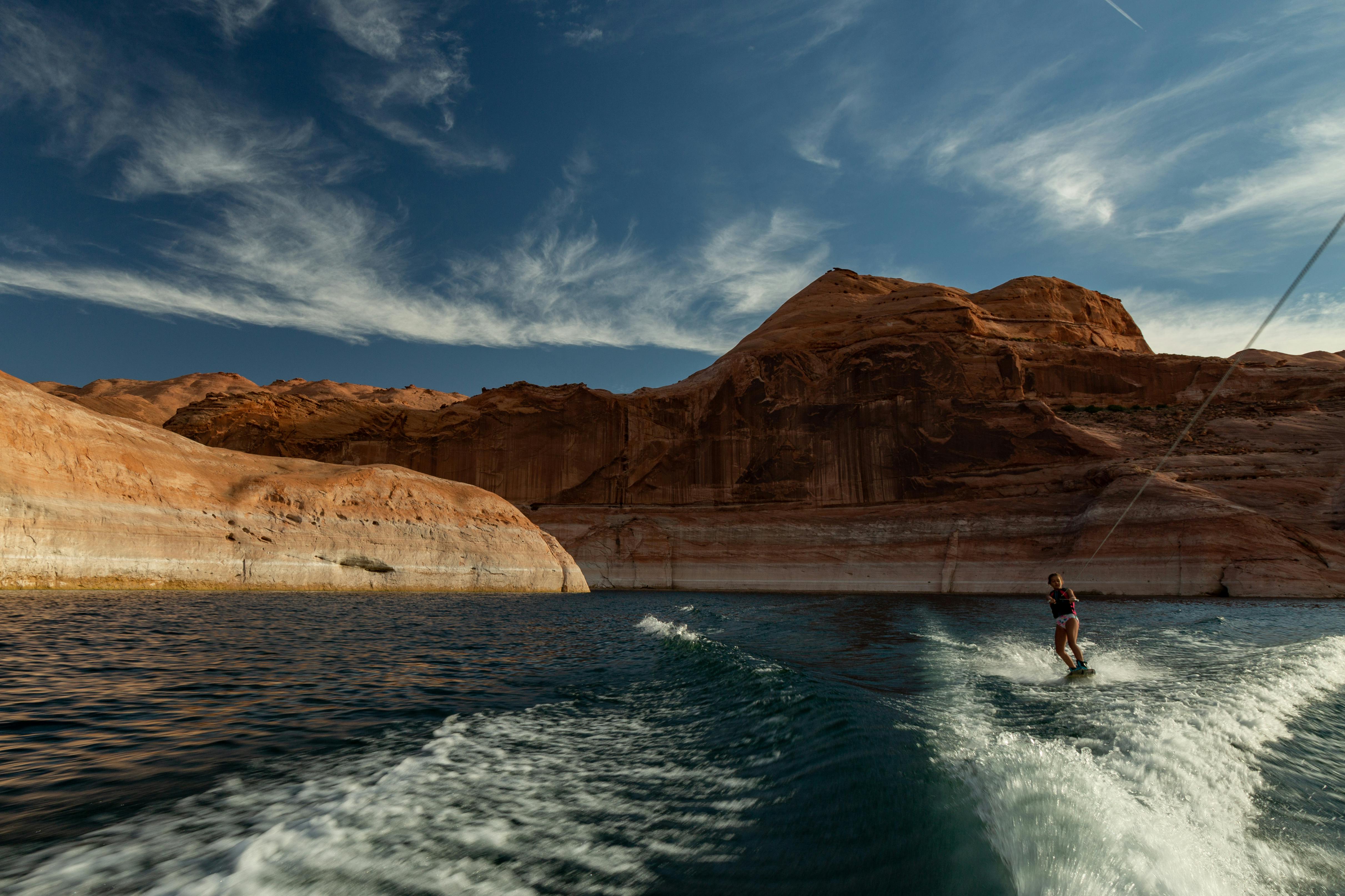 Person Water Skiing during Day · Free Stock Photo