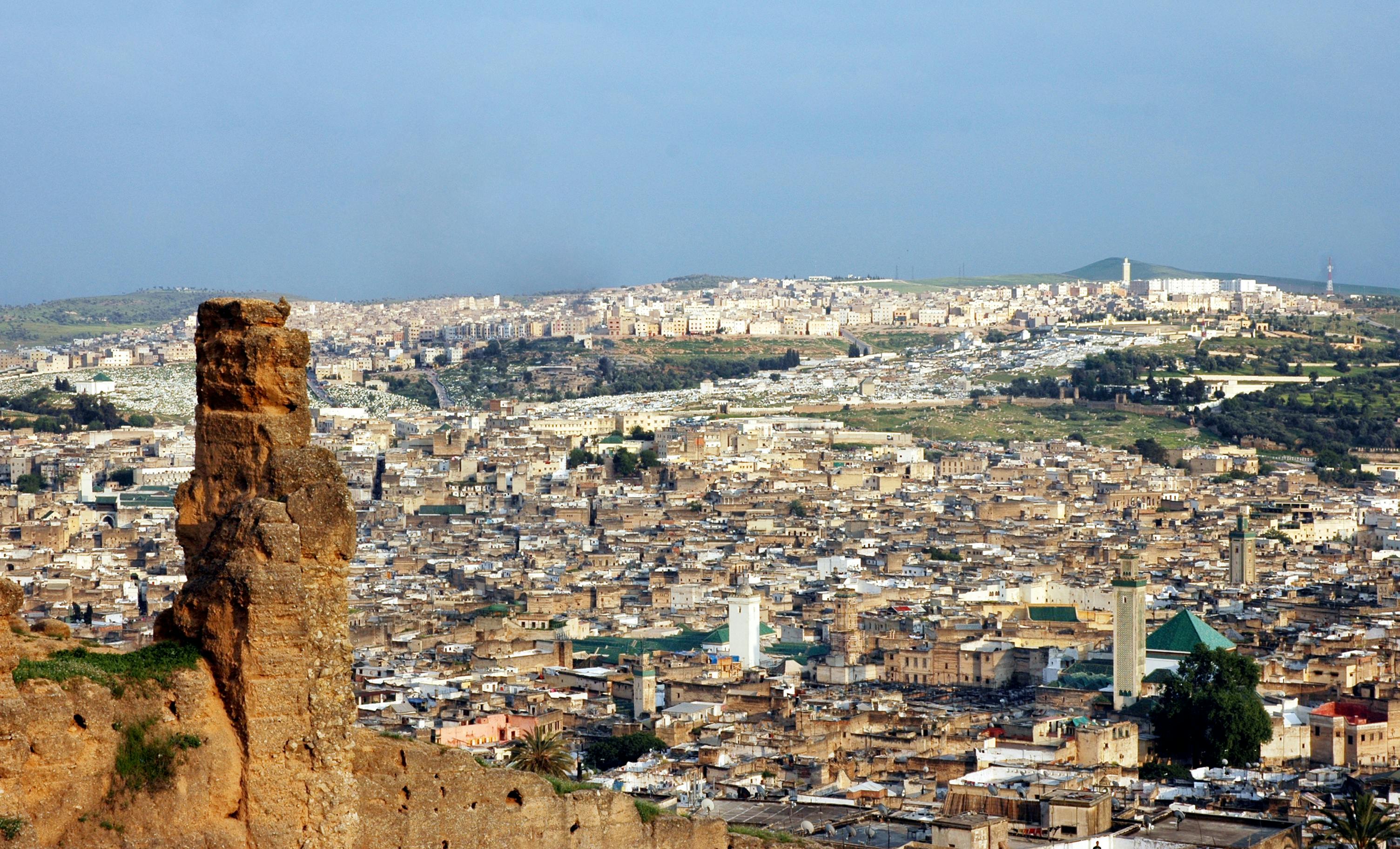 Aerial View of Fès-Meknès Historic Landscape · Free Stock Photo