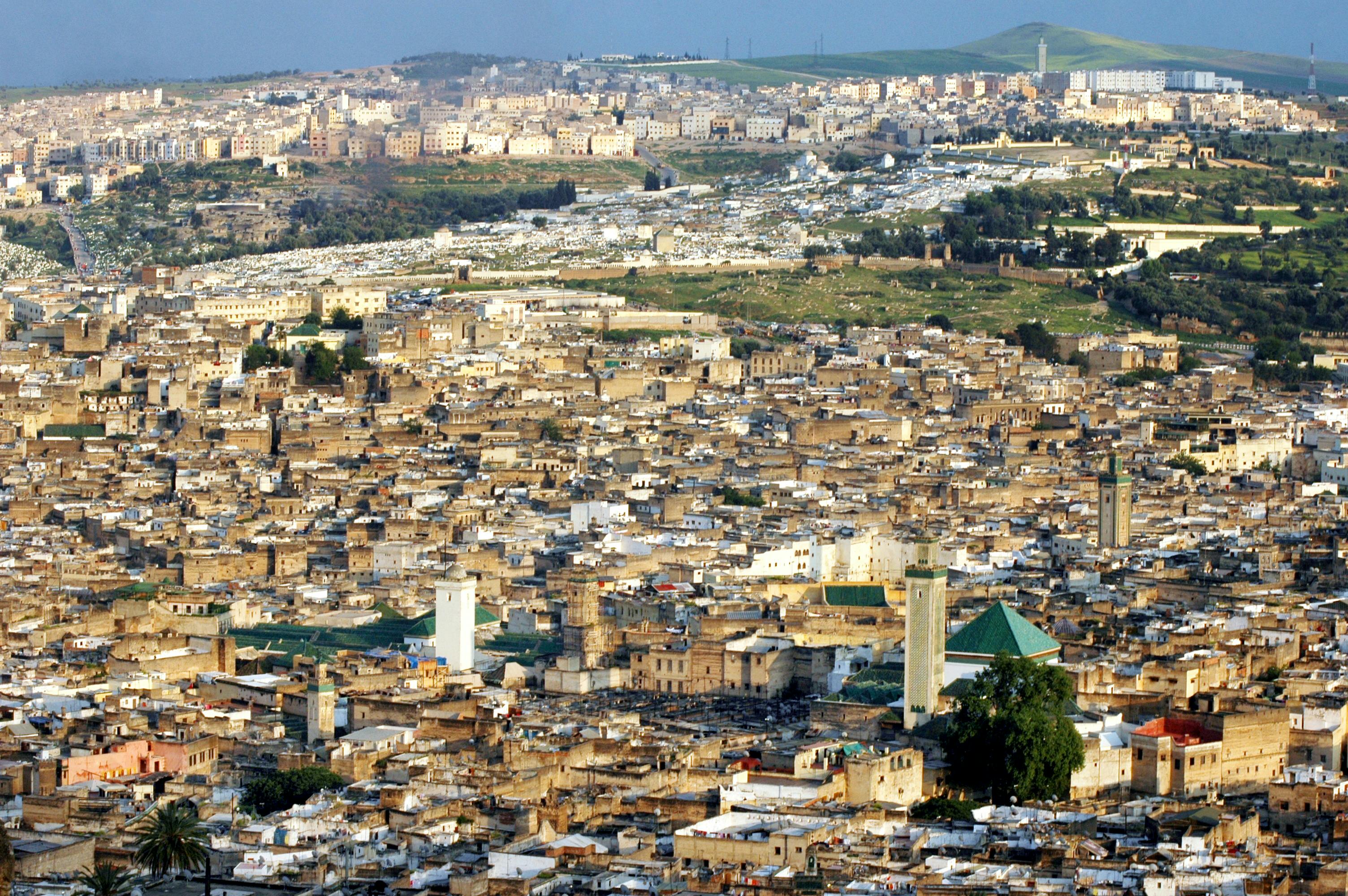 Vue Aérienne De Fès, Paysage Urbain Historique Du Maroc · Photo gratuite