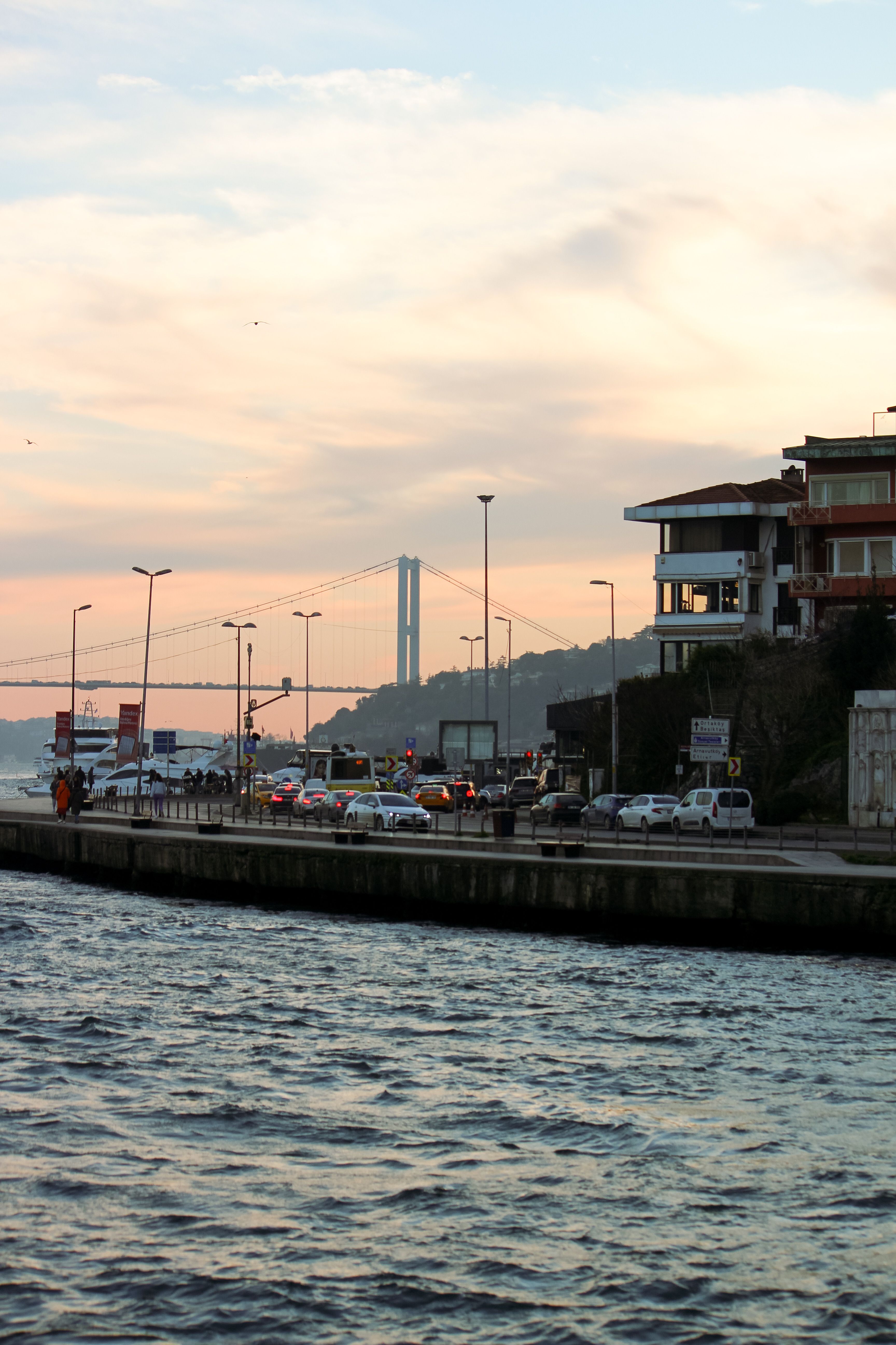 Scenic View of Bosphorus Bridge at Sunset · Free Stock Photo