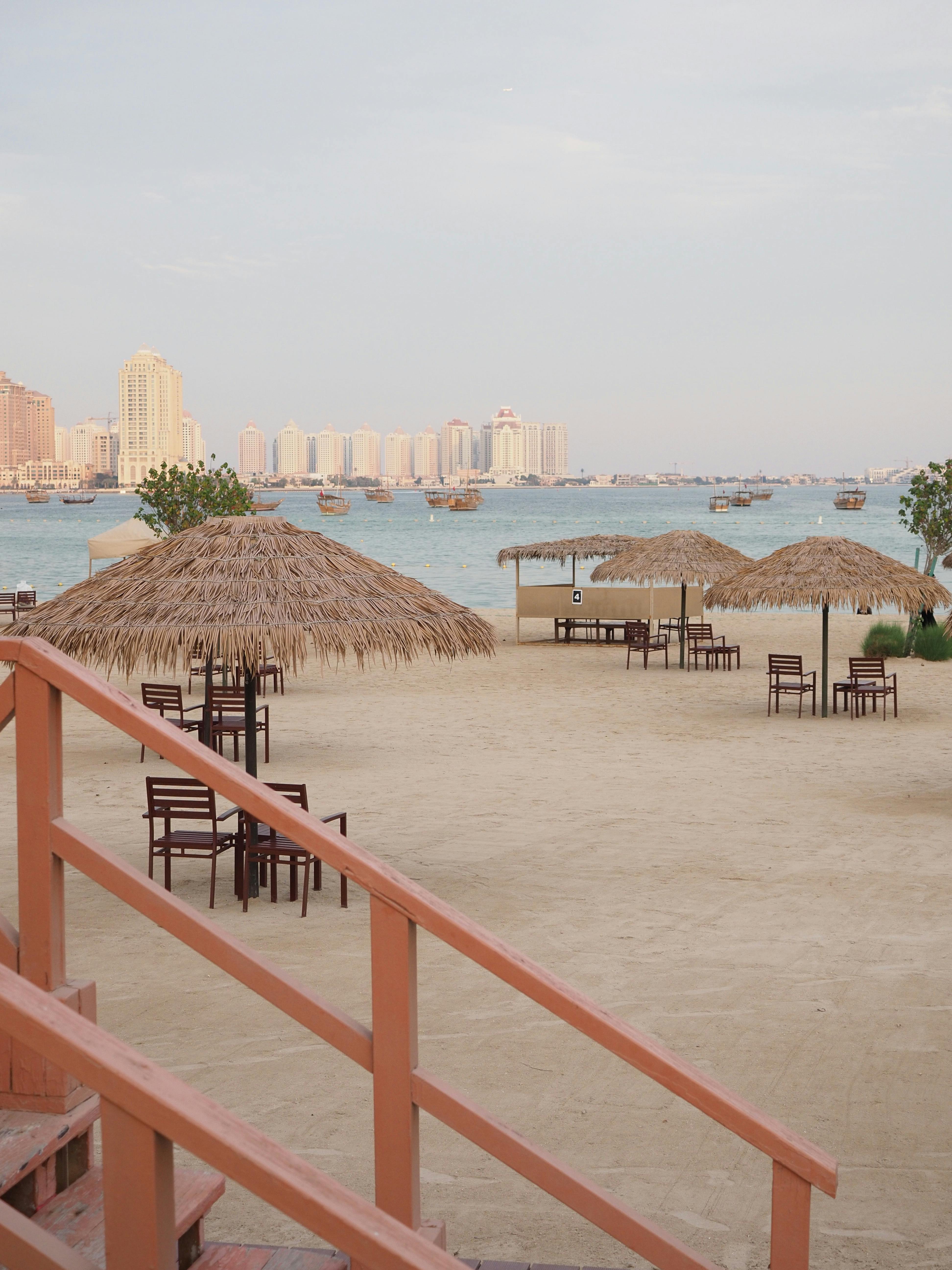 Scenic Beachfront View in Doha, Qatar · Free Stock Photo