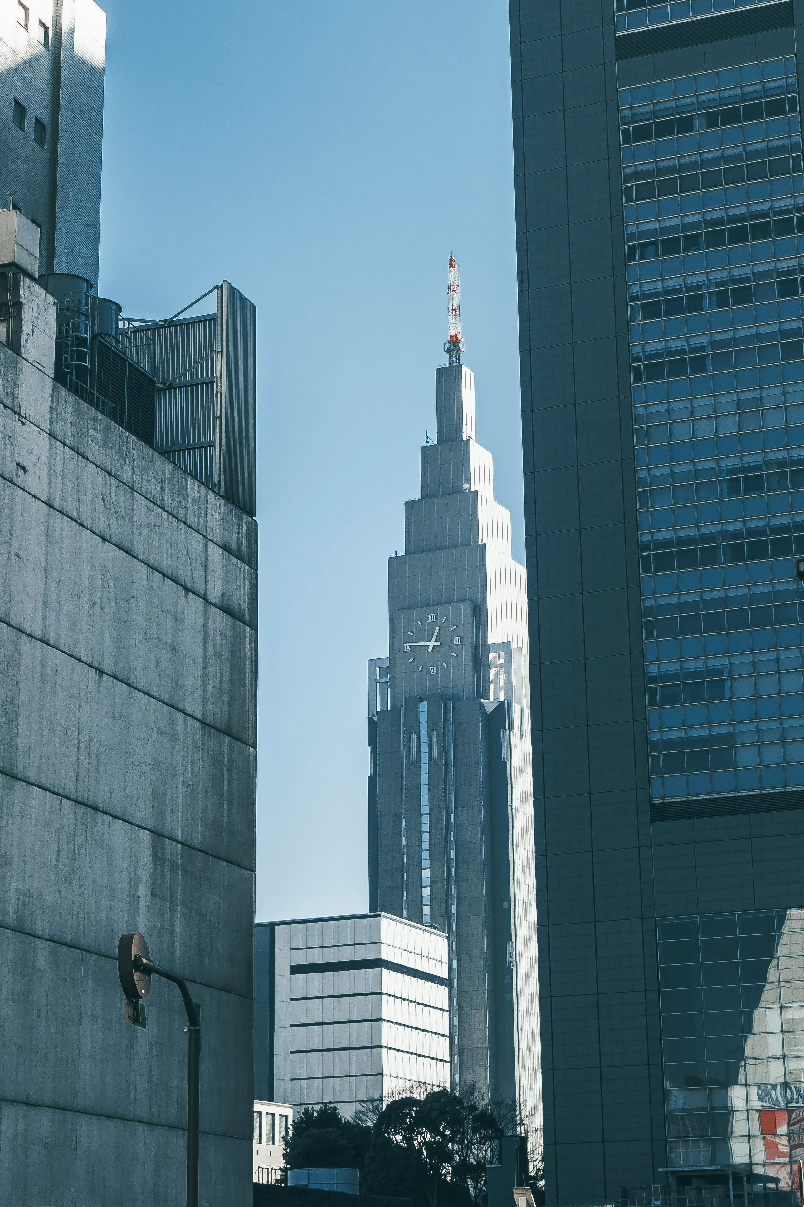 Nishi-Shinjuku Skyline with NTT Docomo Tower · Free Stock Photo
