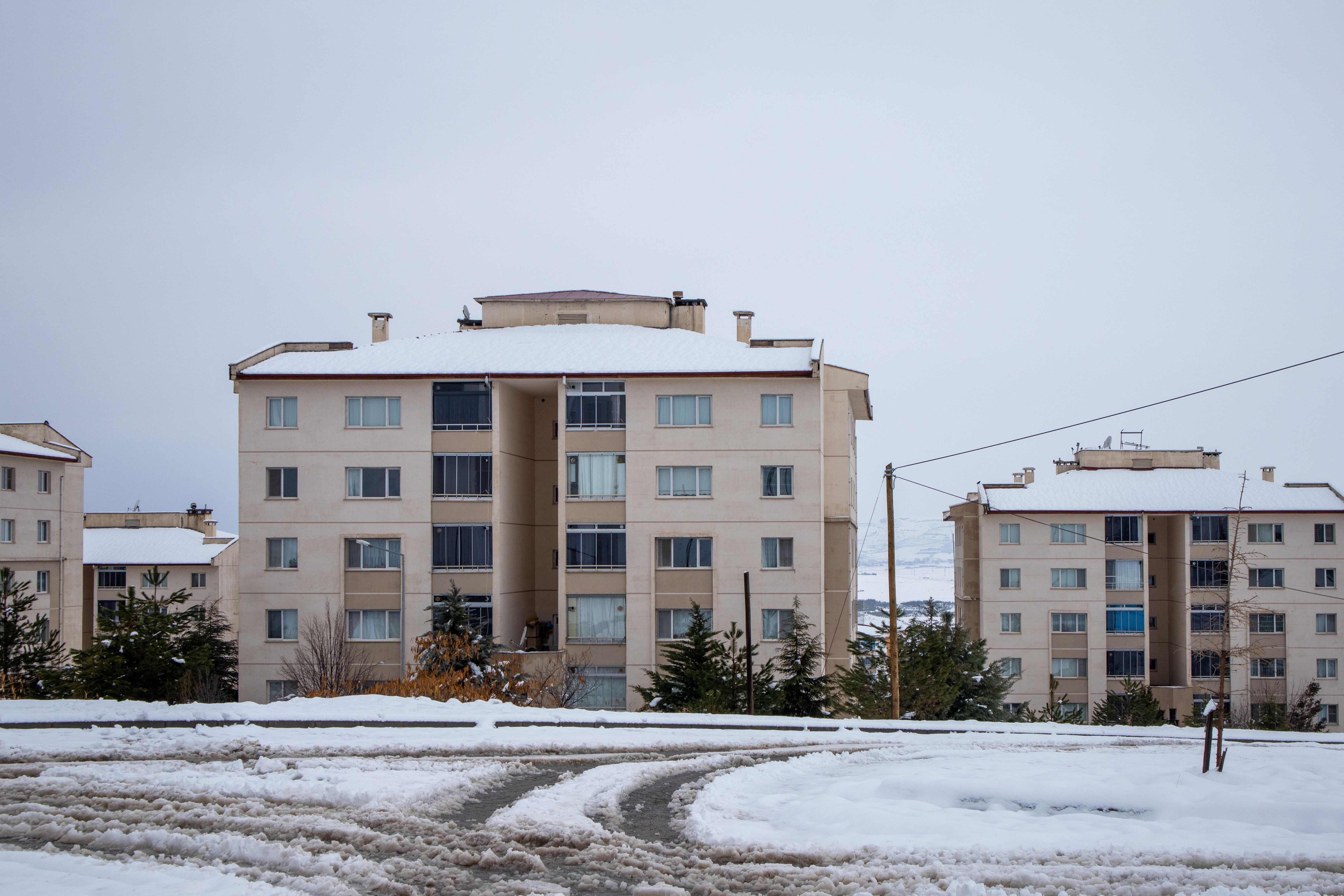 Snow-Covered Apartments in Palu, Turkey · Free Stock Photo