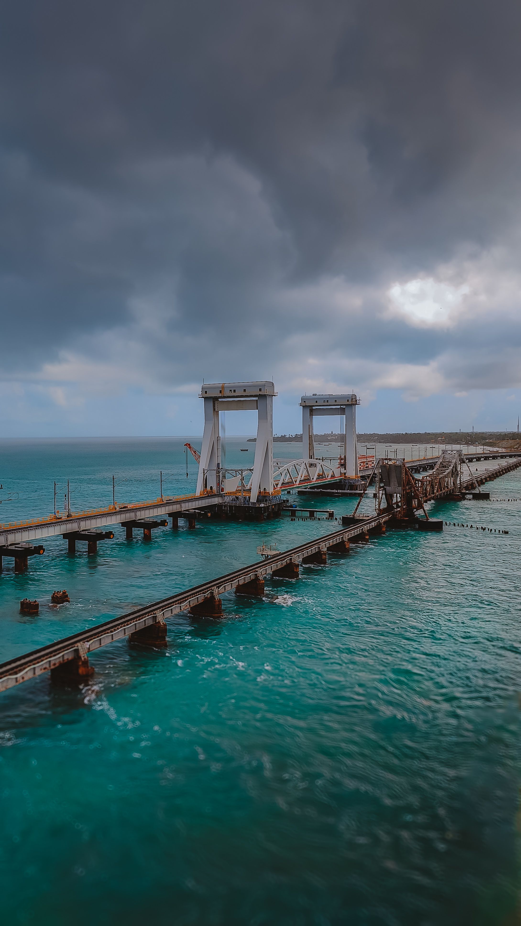 Scenic View of Pamban Bridge in Dhanushkodi · Free Stock Photo