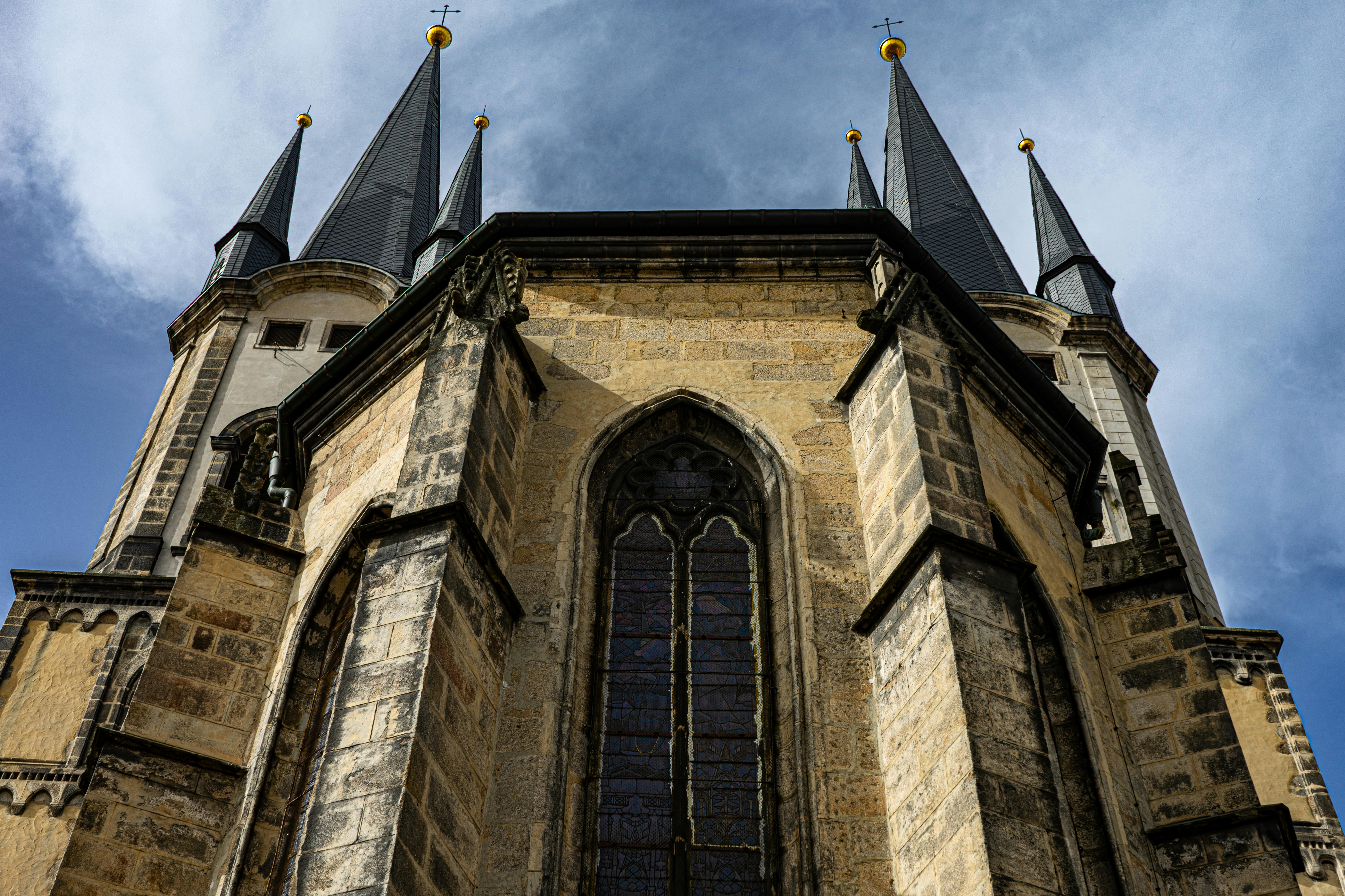 Gothic Church Architecture with Tall Spires · Free Stock Photo