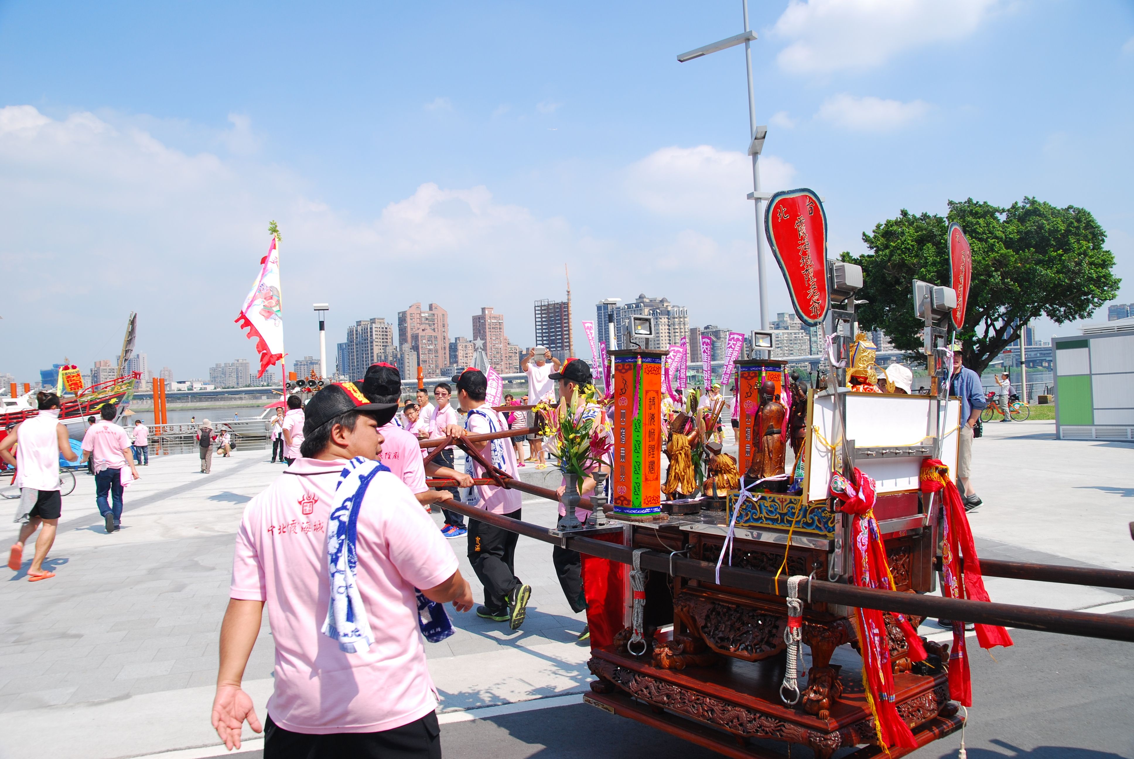 Cultural Festival Procession in Urban Setting · Free Stock Photo