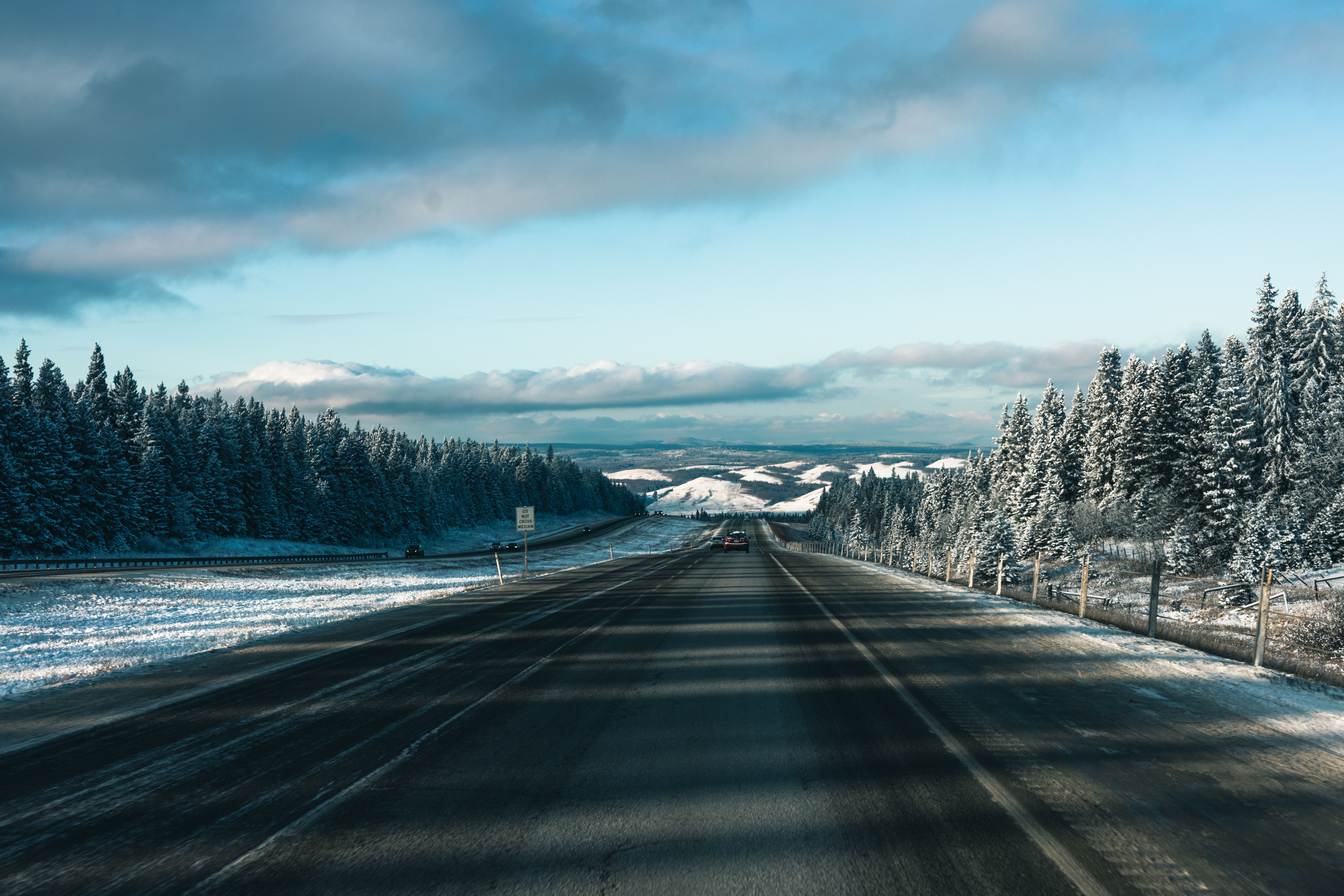 Winter Road Trip Through Banff's Snowy Landscape · Free Stock Photo