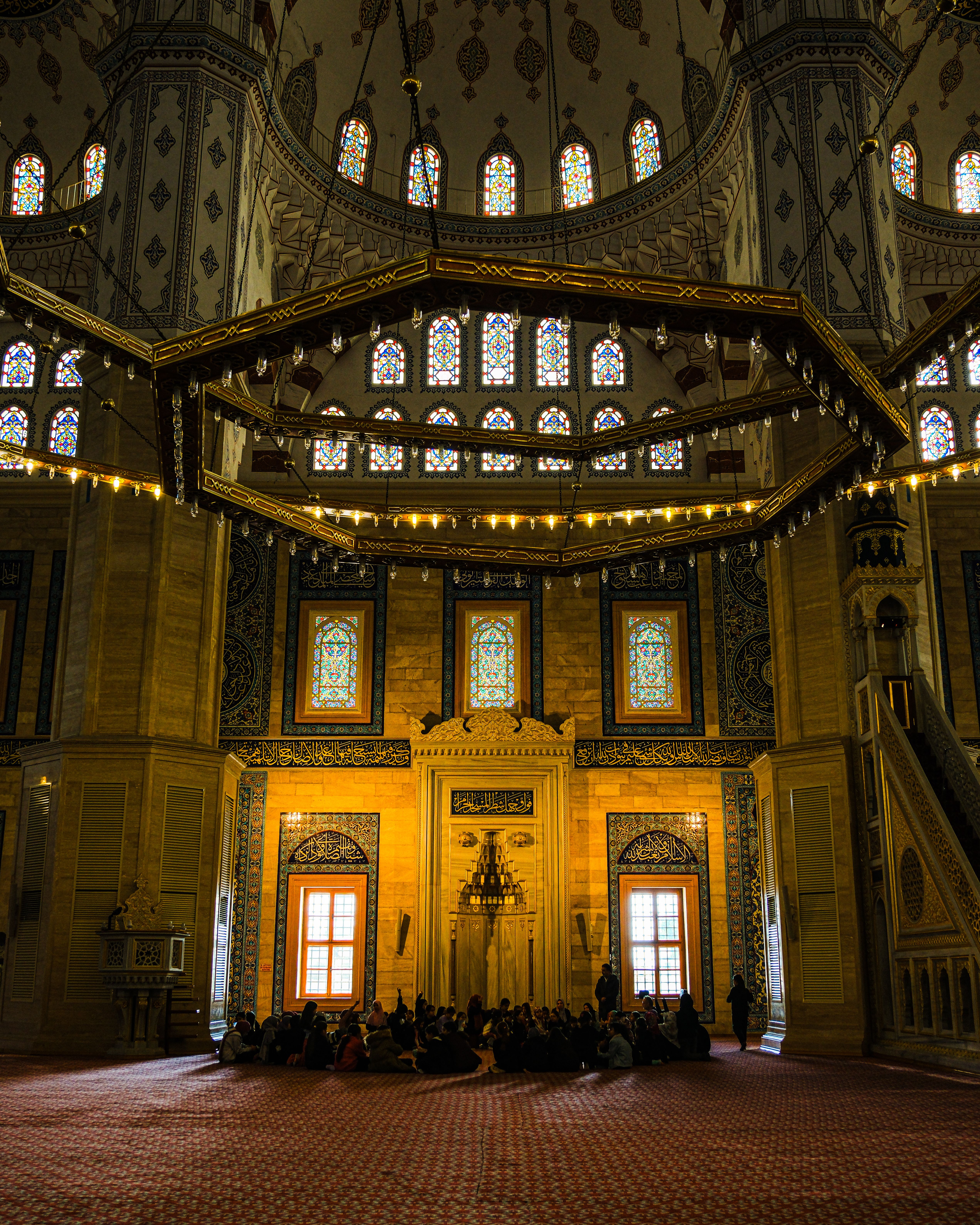 Majestic Interior of a Mosque with Ornate Details · Free Stock Photo