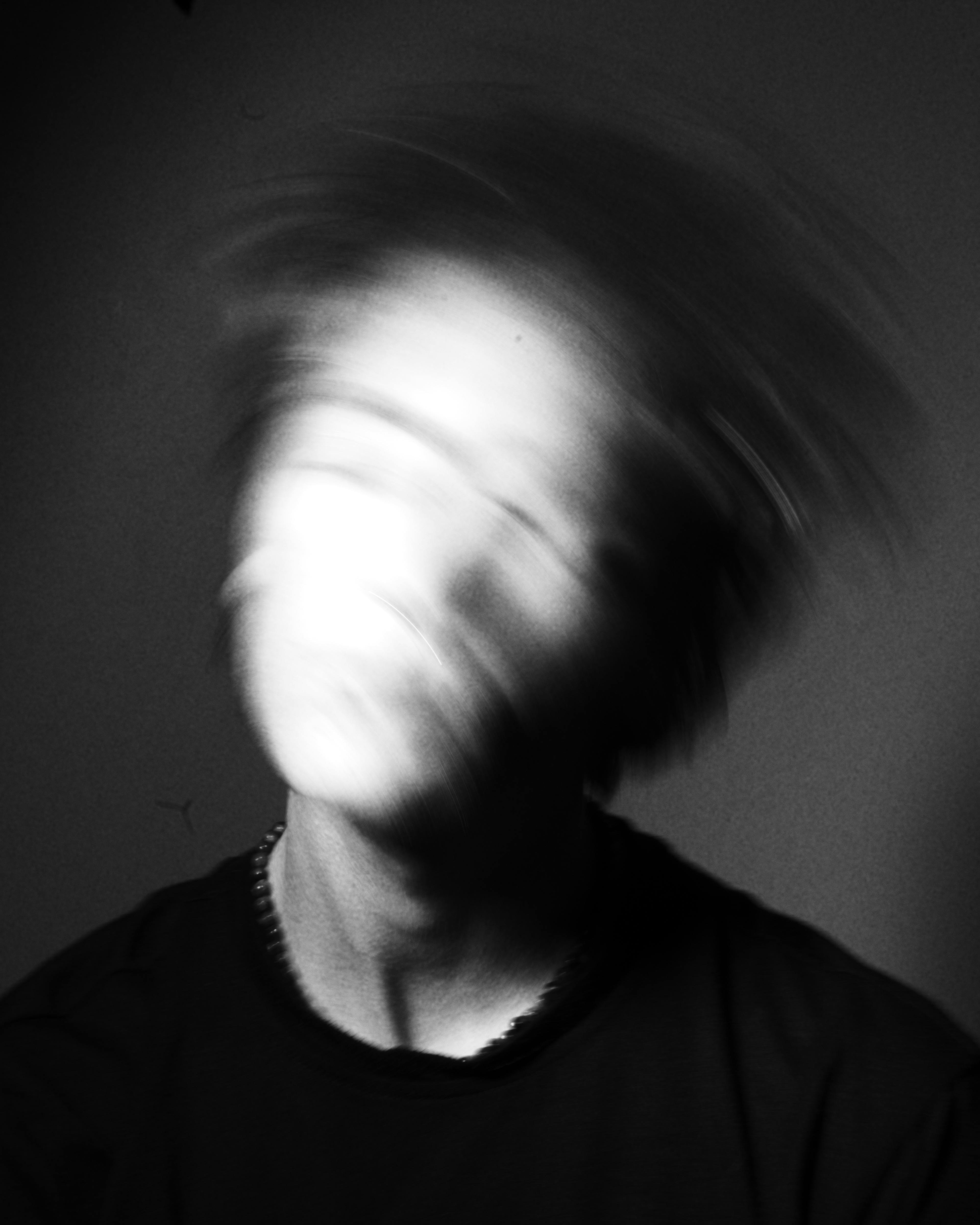 Abstract Motion Blur Portrait of Human Face · Free Stock Photo