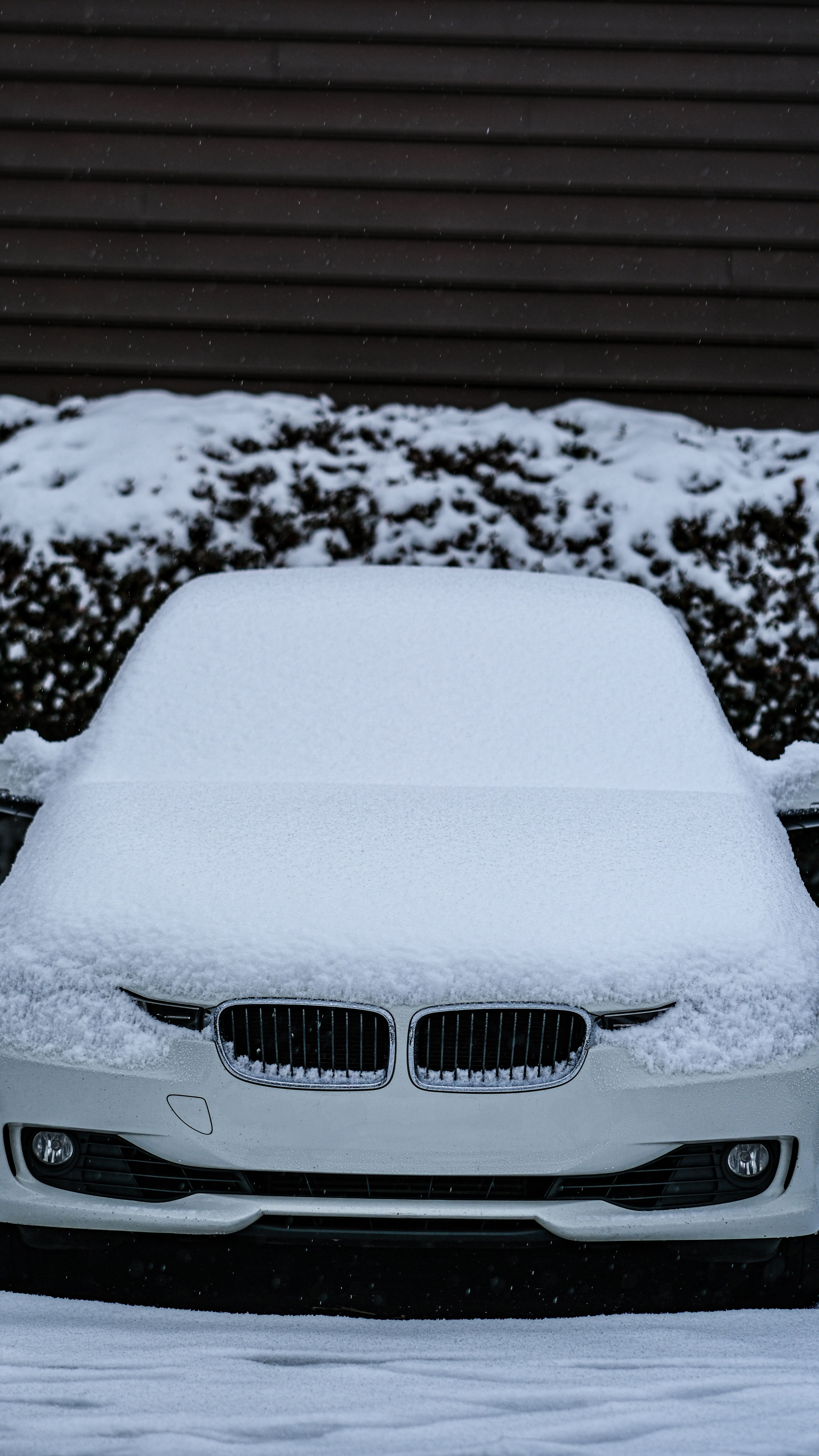 Snow Covered Car in Winter Landscape · Free Stock Photo