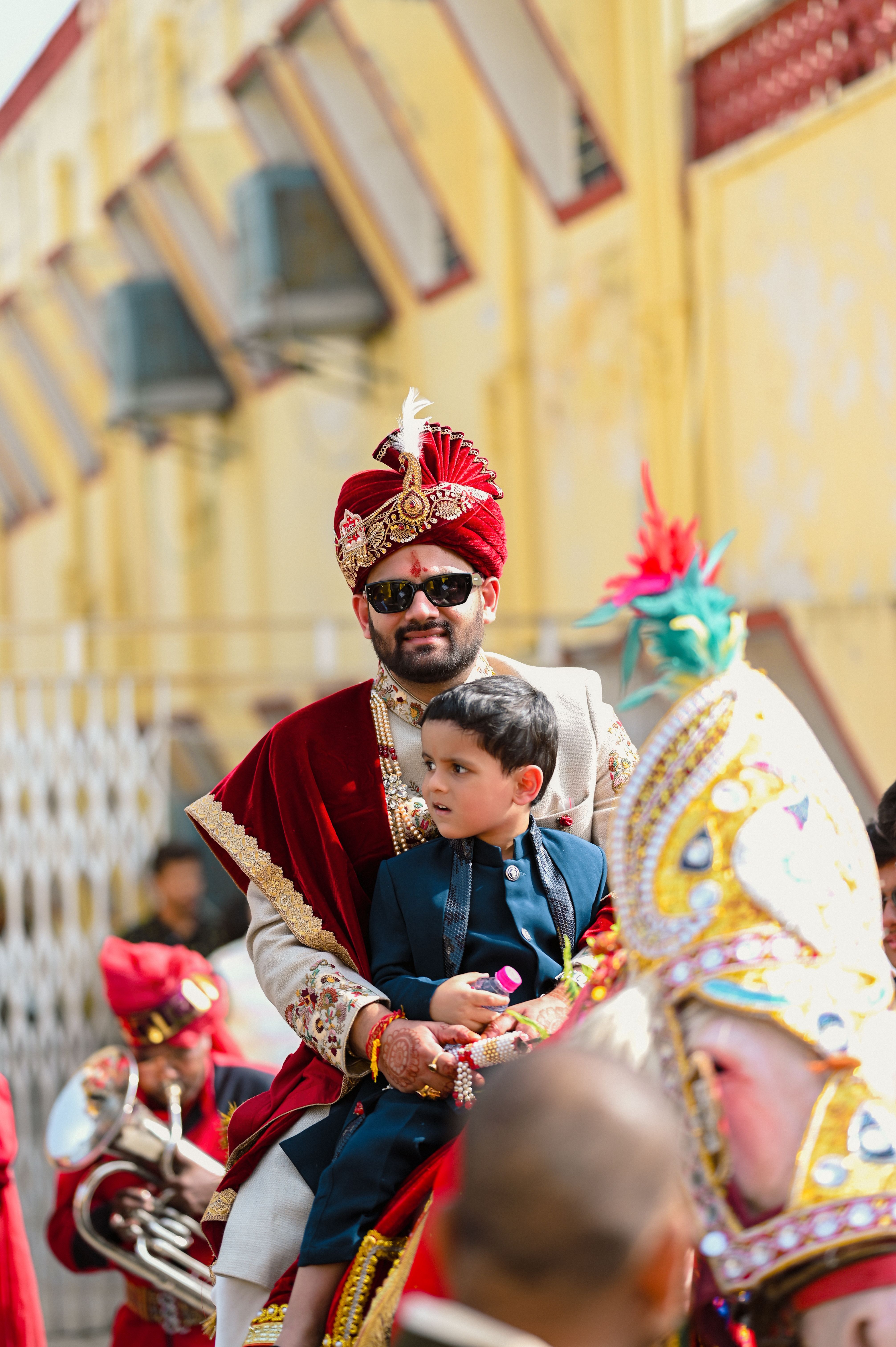 Traditional Indian Wedding Procession with Groom · Free Stock Photo