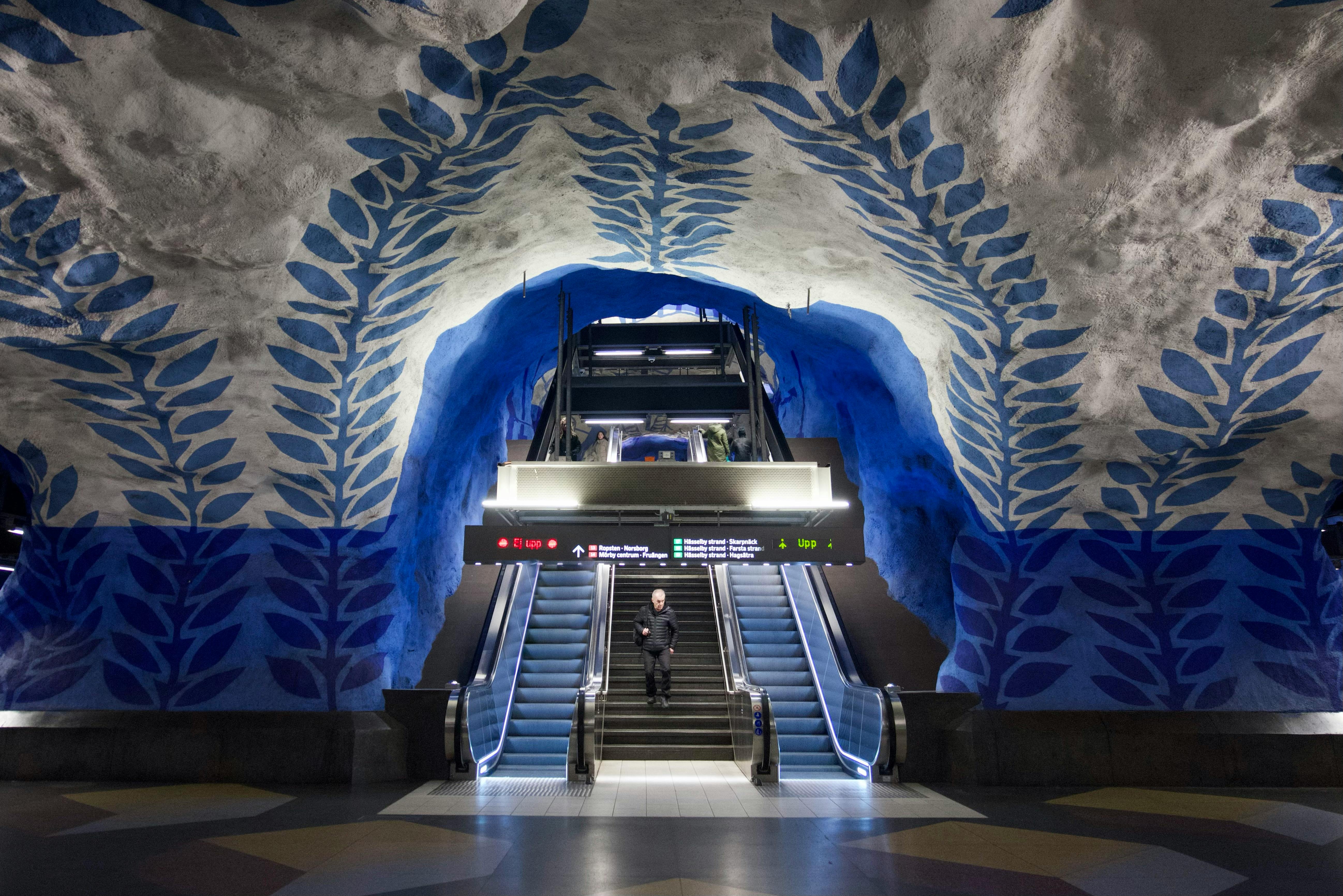 Stockholm's T-Centralen Metro Station Art · Free Stock Photo