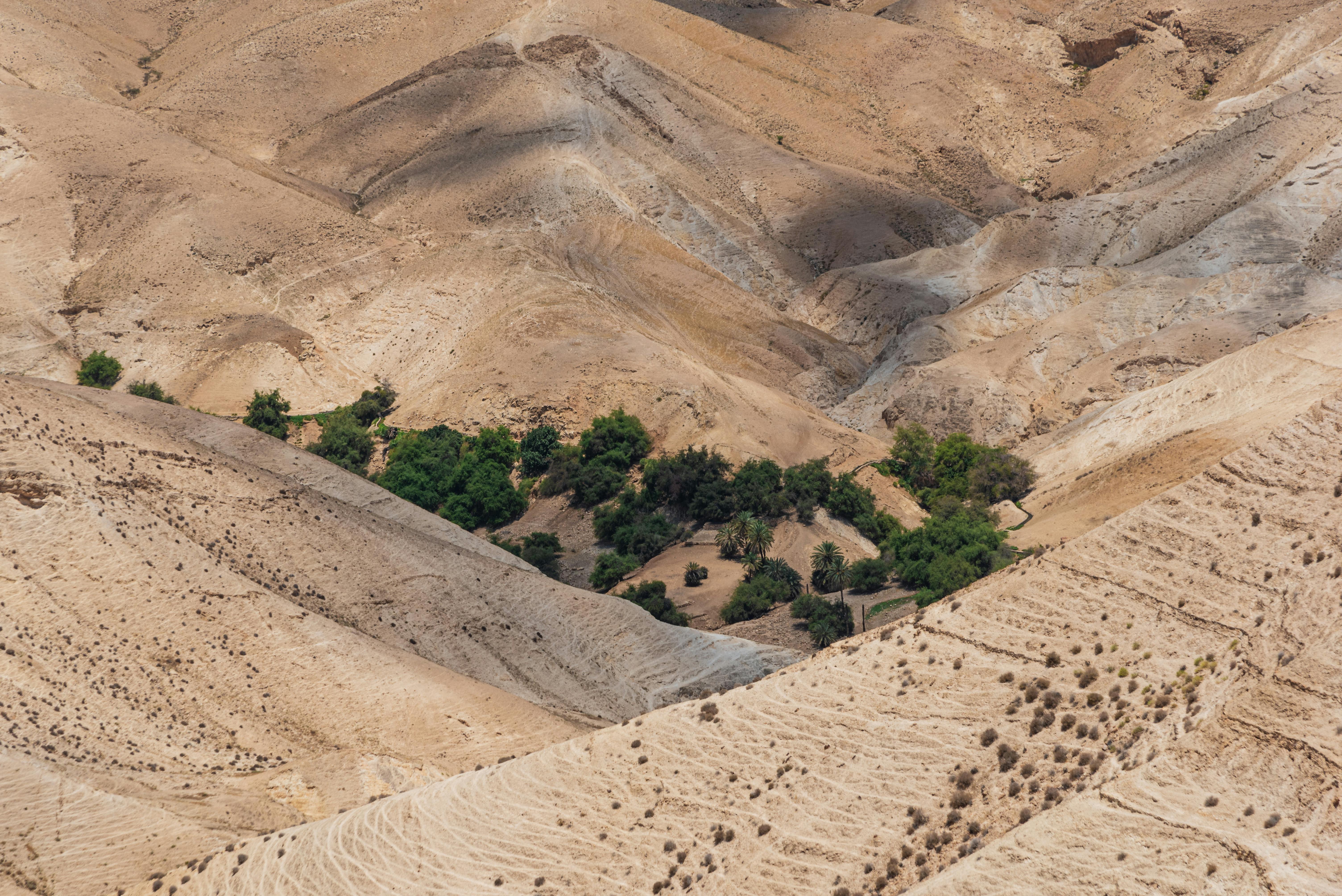 Aerial View of Desert Landscape in Israel · Free Stock Photo