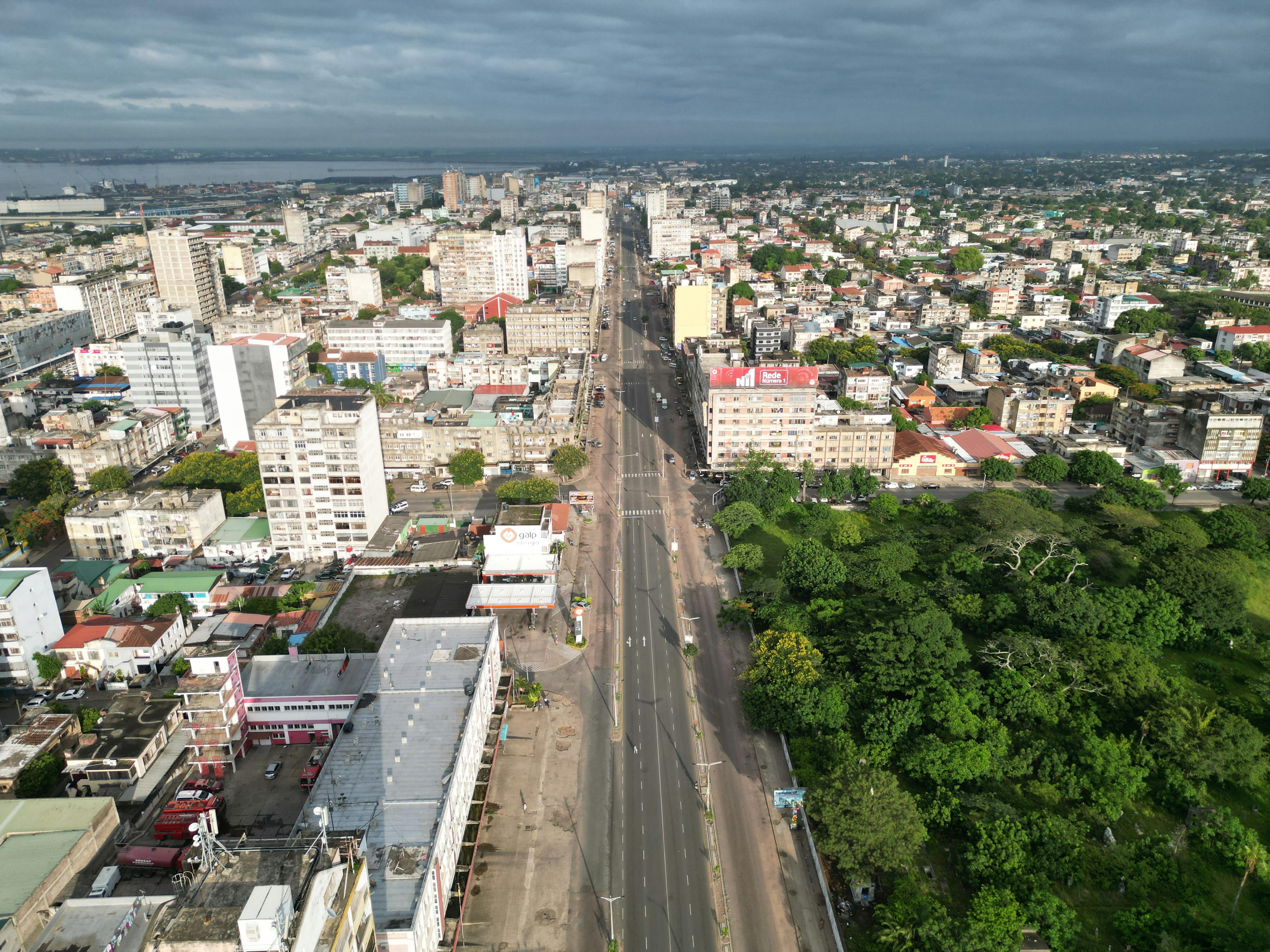Aerial View of Maputo City Skyline in Mozambique · Free Stock Photo
