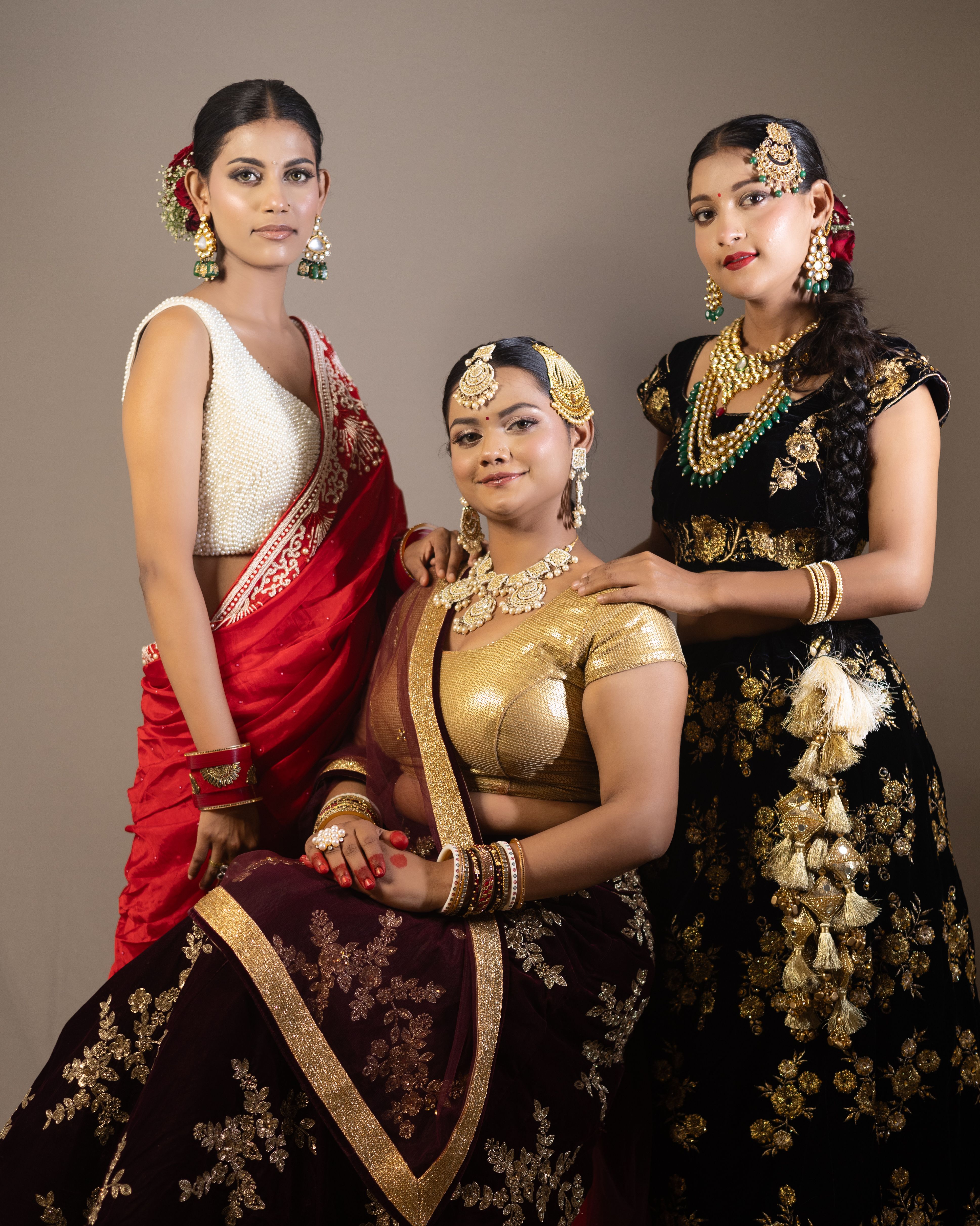 Elegant South Asian Women in Traditional Attire · Free Stock Photo