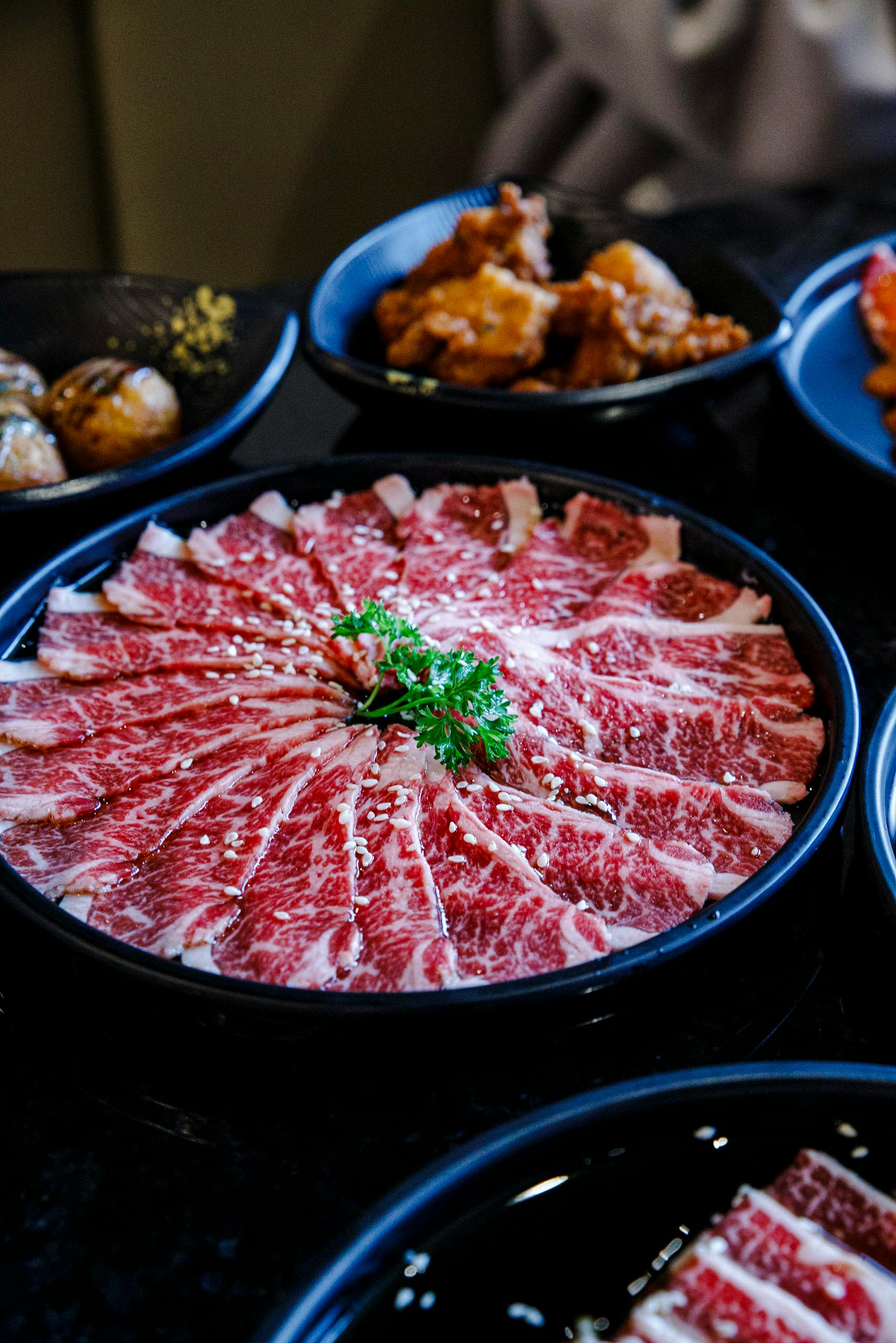 Delicious Wagyu Beef Platter at a Fine Dining Restaurant · Free Stock Photo