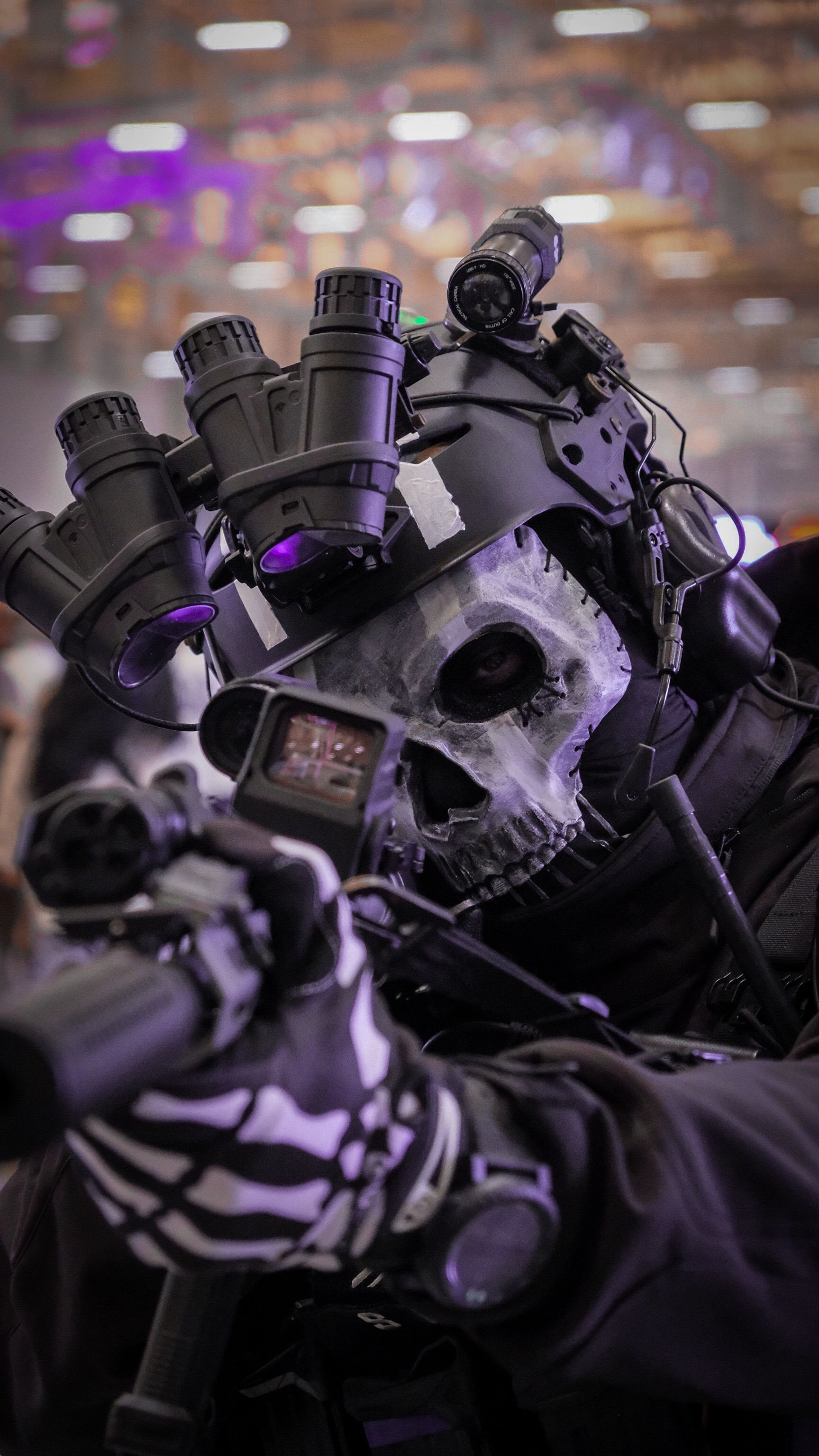 Vivid Skull Cosplay at Istanbul Event · Free Stock Photo