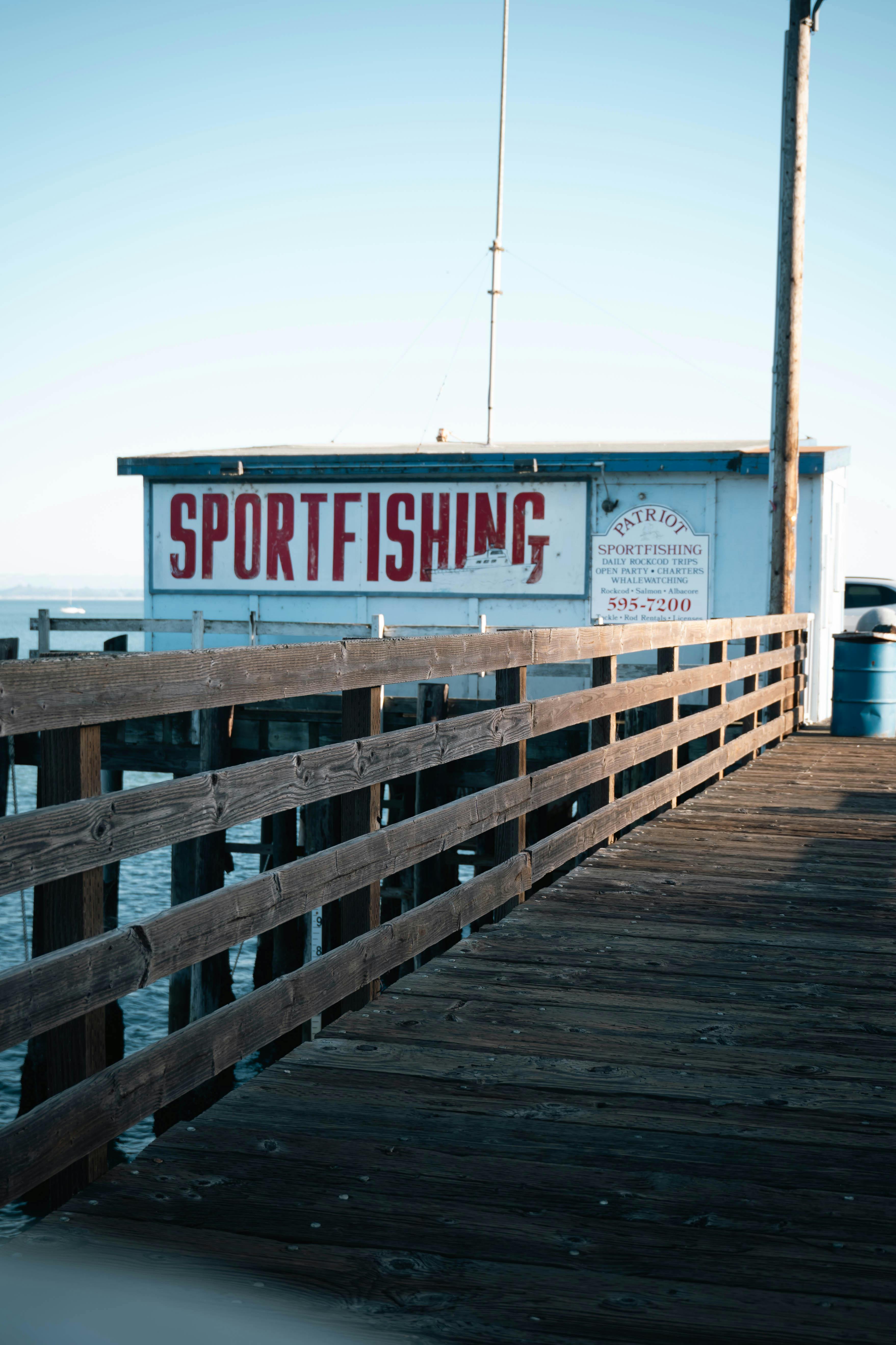 Sportfishing Shack on Avila Beach Pier · Free Stock Photo