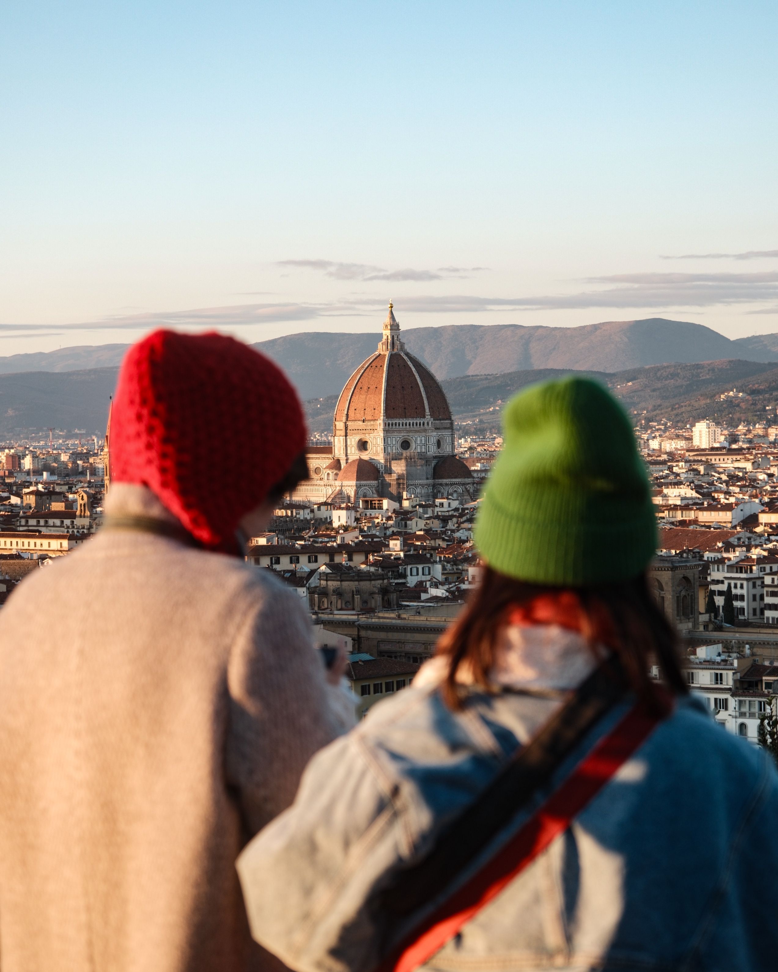View of Florence Duomo from Terrace at Sunset · Free Stock Photo