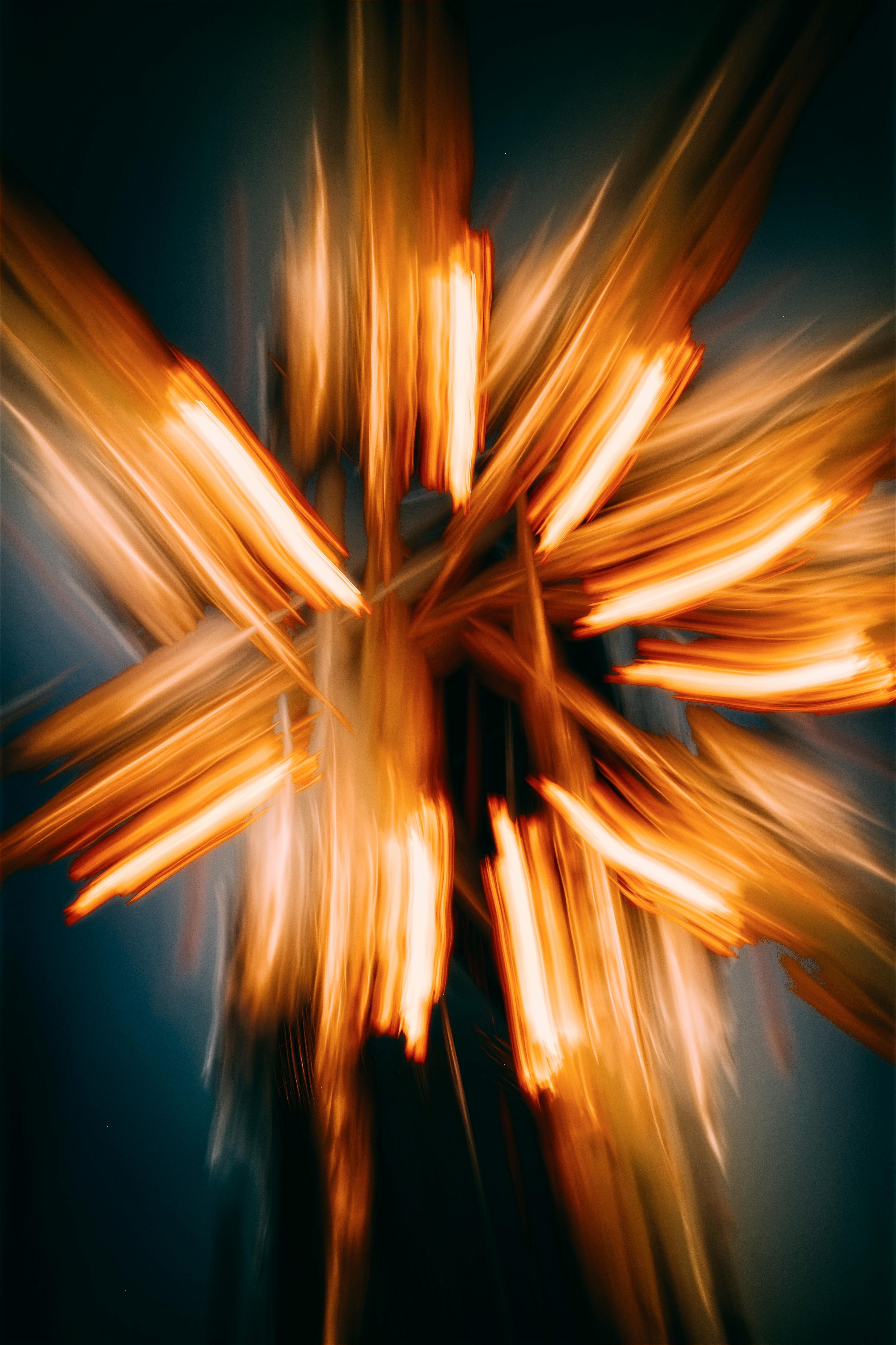 Ethereal Abstract Burst of Fiery Hues · Free Stock Photo