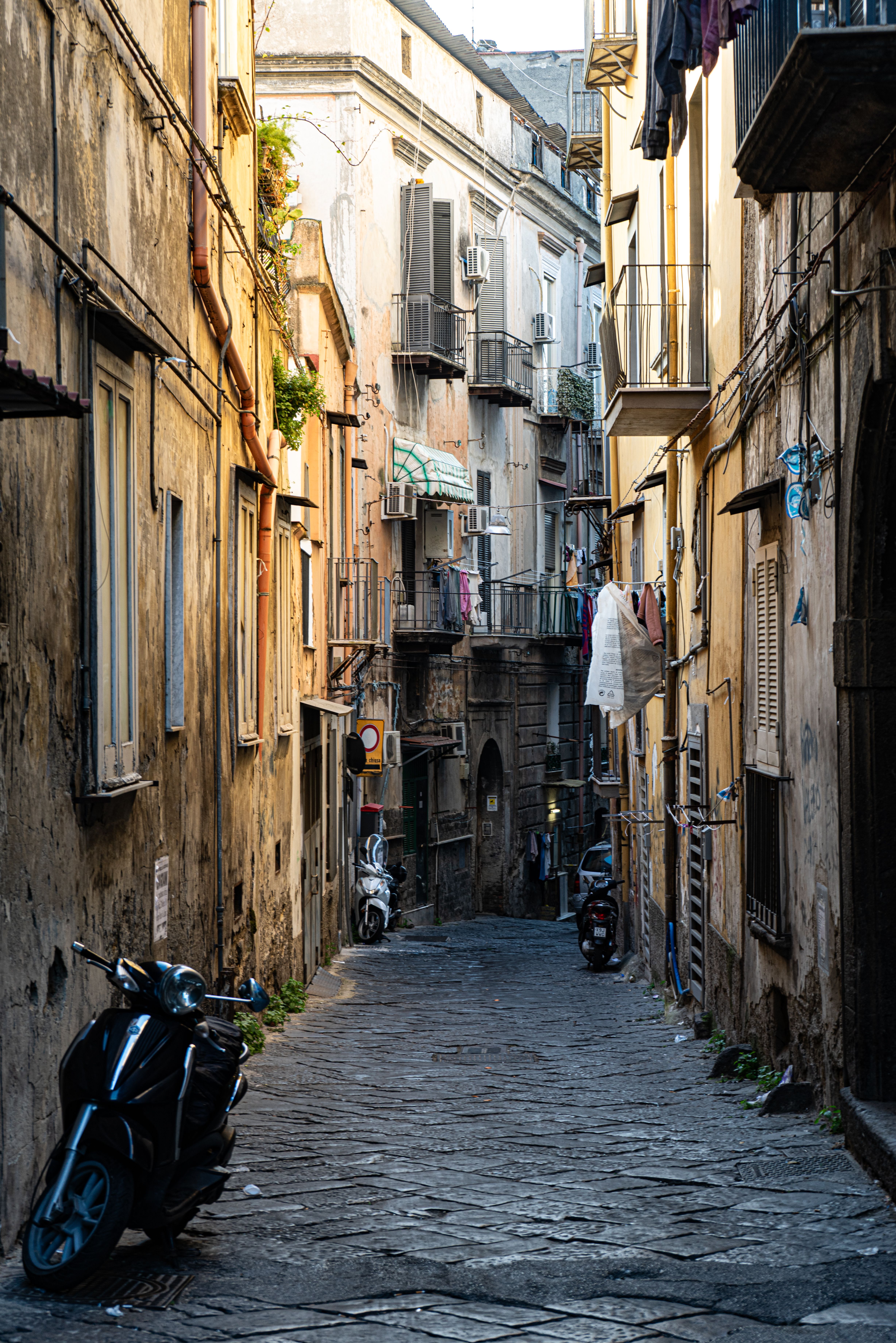 Charming Narrow Street in Naples, Italy · Free Stock Photo
